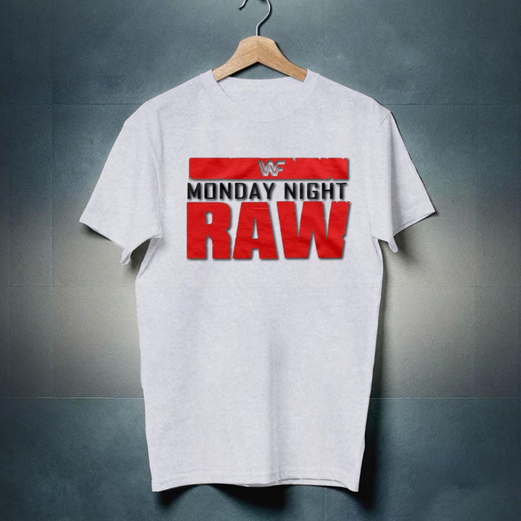WWF WWE Monday Night Raw T Shirt Wrestling- 7 COLOR OPTIONS - NEW ...