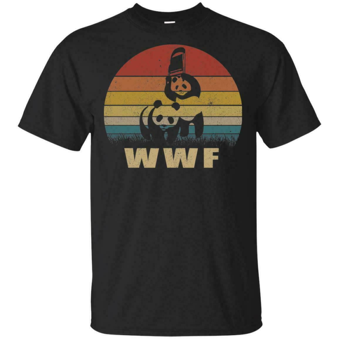 WWF WWE Panda Wrestling Chair Men Black Shirt - Walmart.com