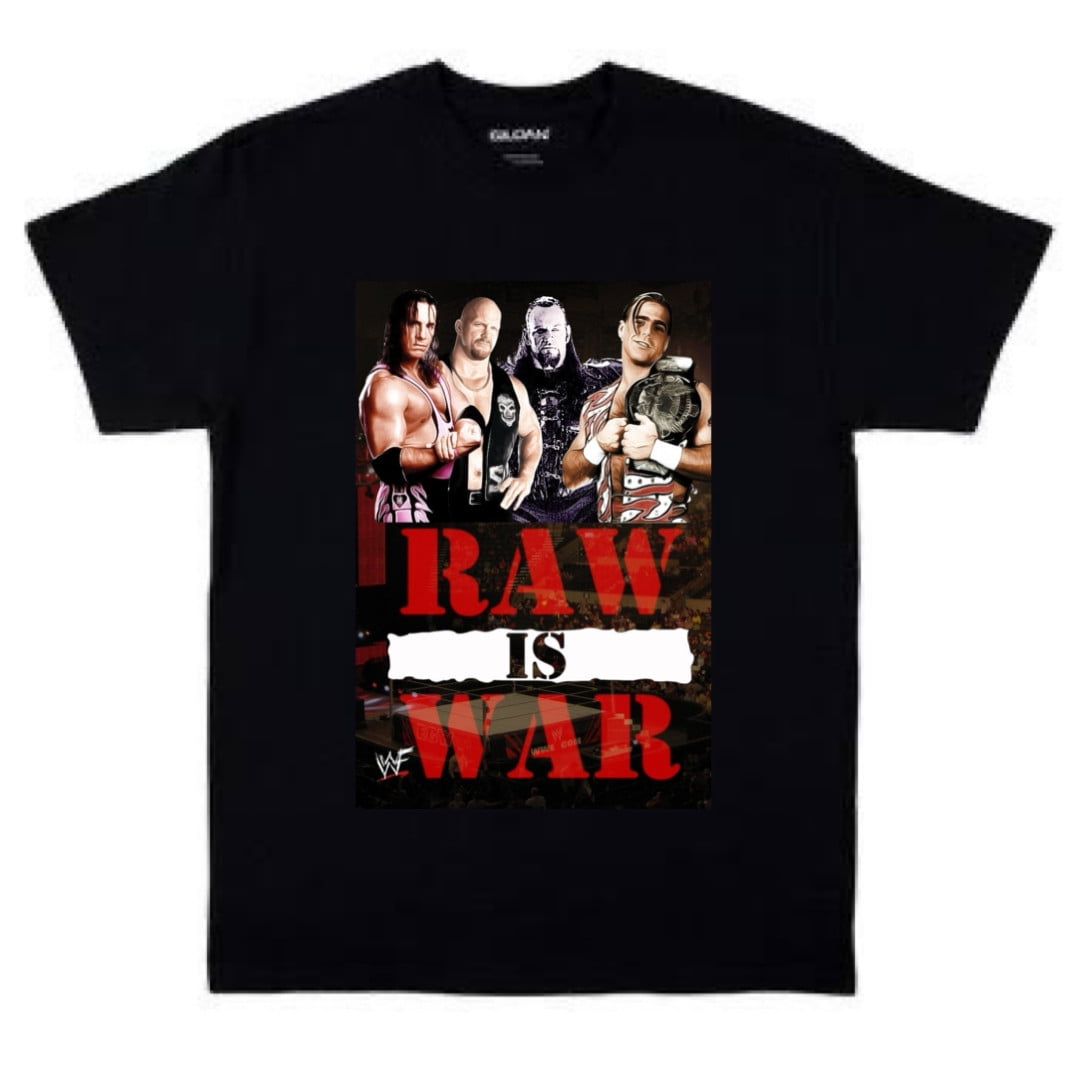 WWF WWE Raw Is War Fan Customize Graphic T-shirt - Walmart.com