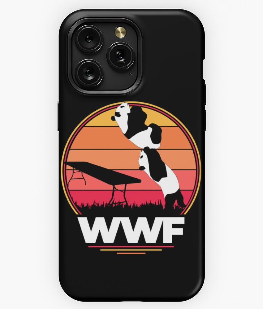 WWF Wrestling Pandas Parody Art M141 Phone Case for iPhone 17 16 15 14 ...