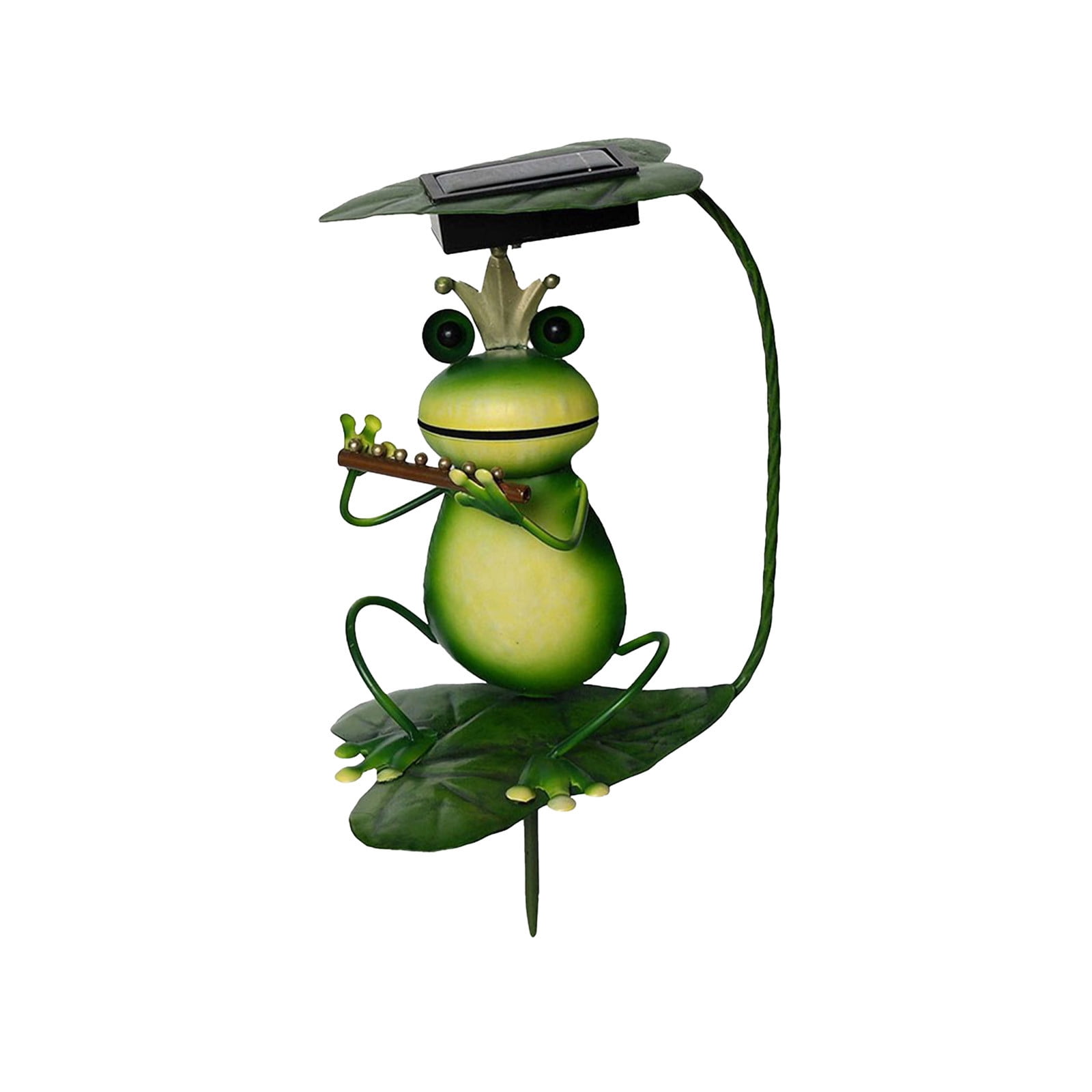 WWG Iron Solar Garden Lamp Sculpture with Solar Powered LED Light for ...