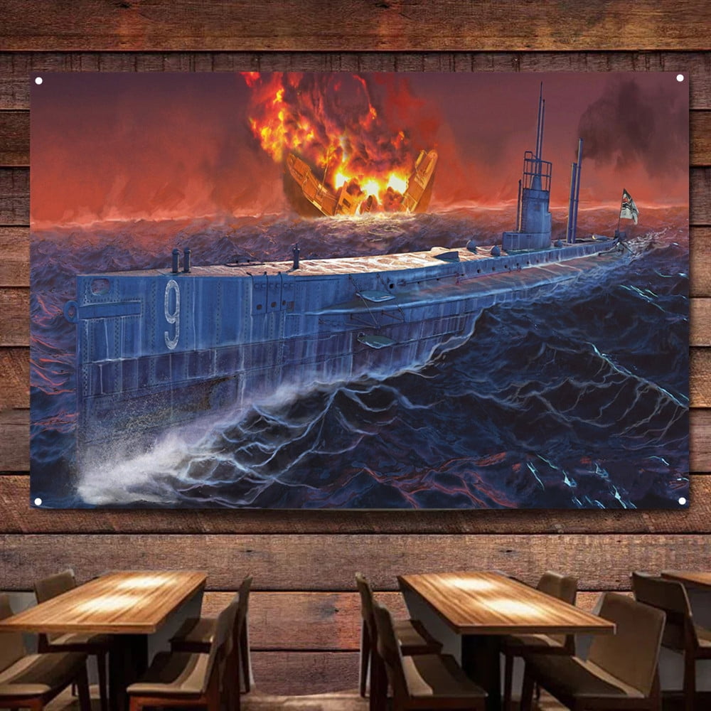 WWI German U-Boat SM U9 Submarine Posters & Prints Tapestry Navy ...