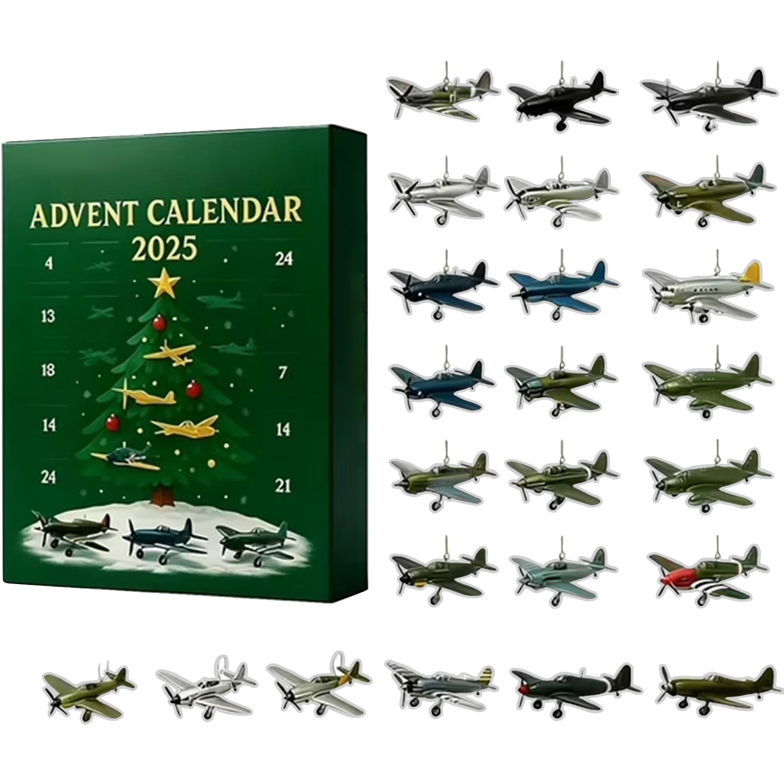 WWII Aircraft Advent Calendar 2025, 24 Mini Fighter Jets & Bombers ...