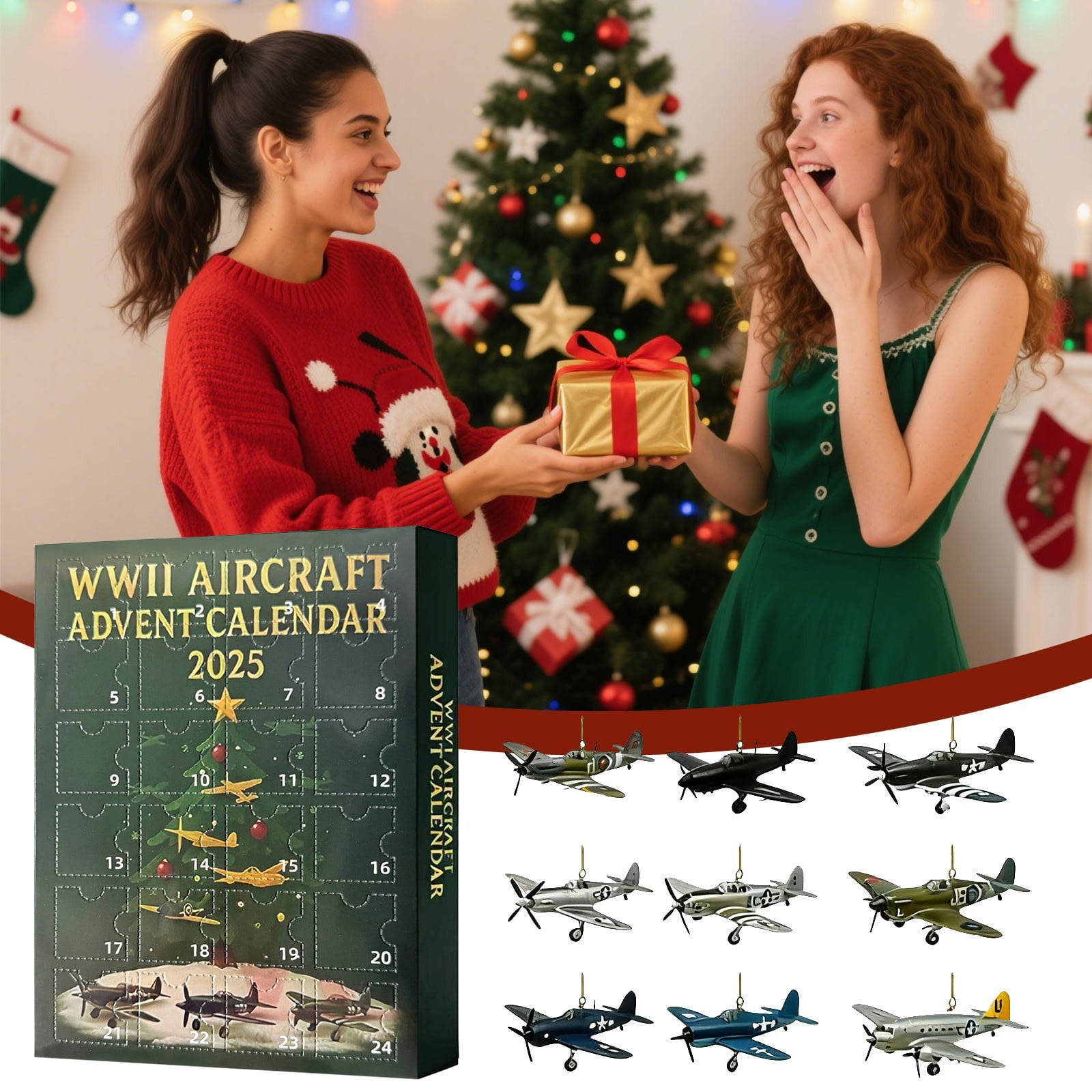 WWII Aircraft Advent Calendar 2025, 24 Mini Warbirds Christmas ...