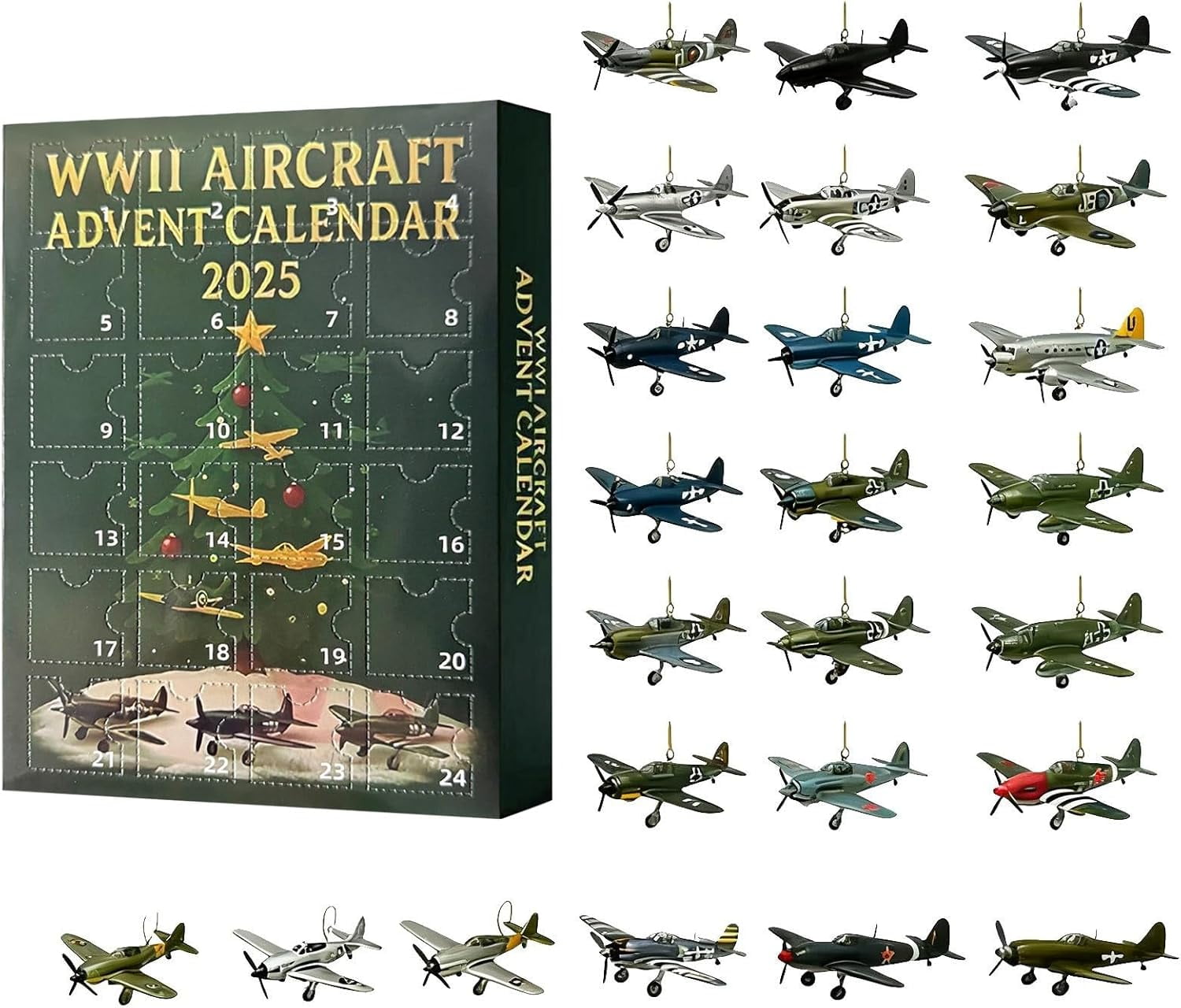 WWII Aircraft Advent Calendar 2025, 24 Mini Warbirds Christmas ...