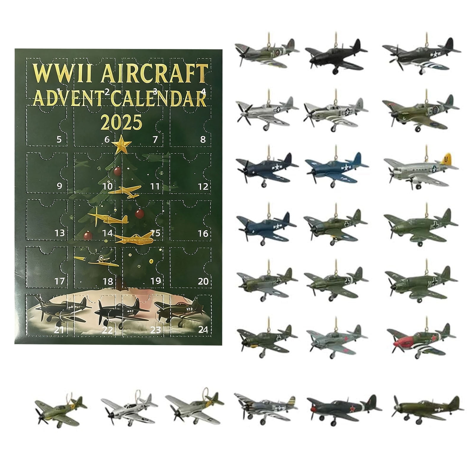 WWII Aircraft Advent Calendar 24 Days Of Warbirds Countdown Aviation ...