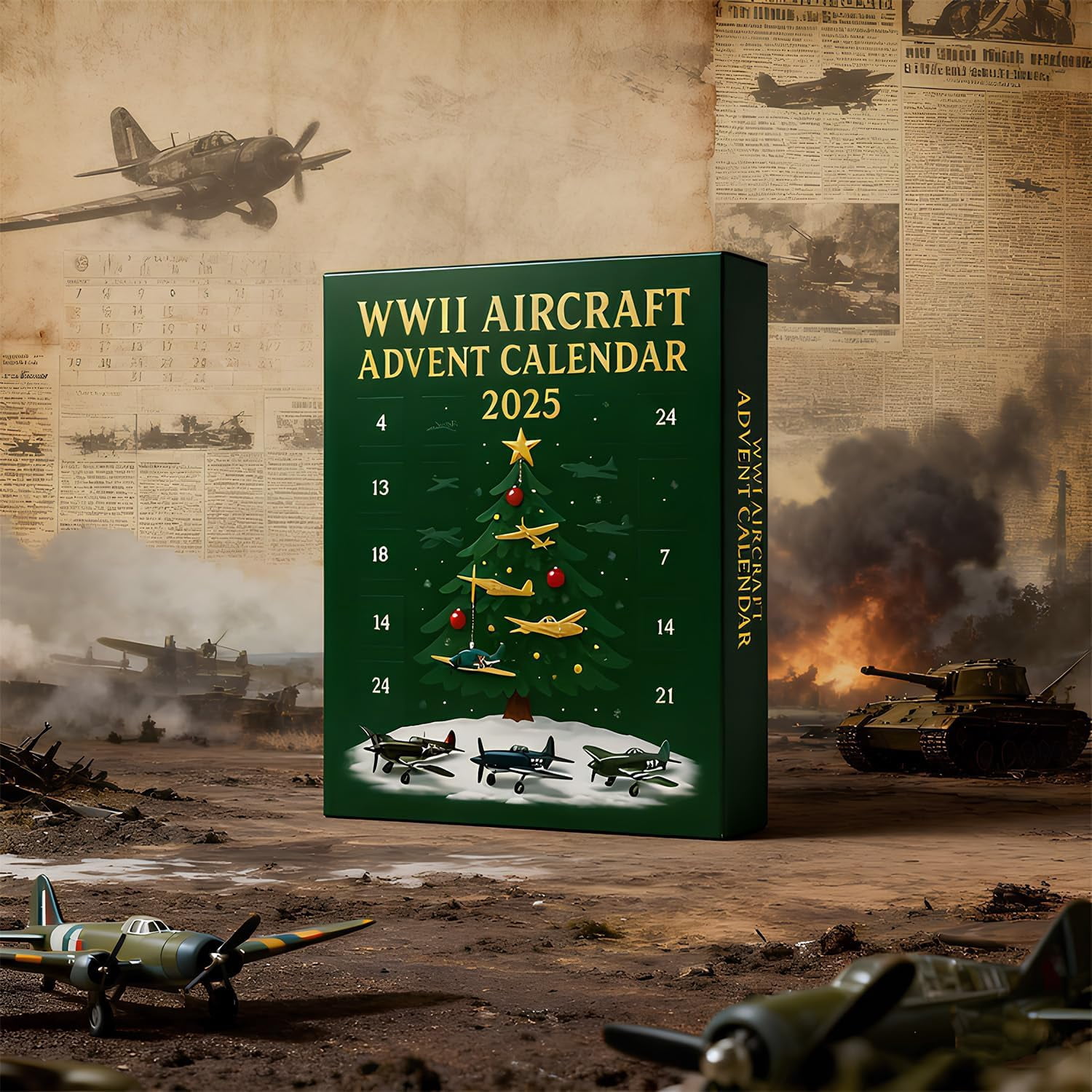 WWII Aircraft Advent Calendar - 24 Days of Iconic Warbirds, Unique ...