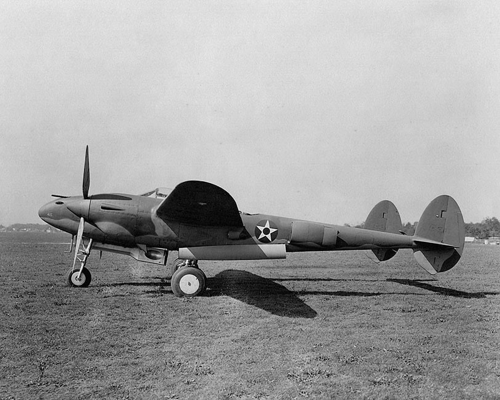 WWII Aircraft Lockheed P-38 Lightning - 20x30 Inch Laminated Aviation ...