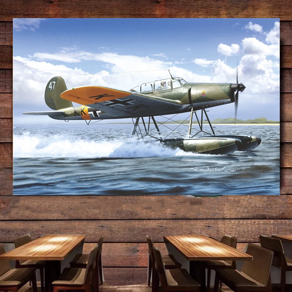 WWII Arado Ar 199 Fighter Picture Wall Flag, Wall Art Wall Decor ...