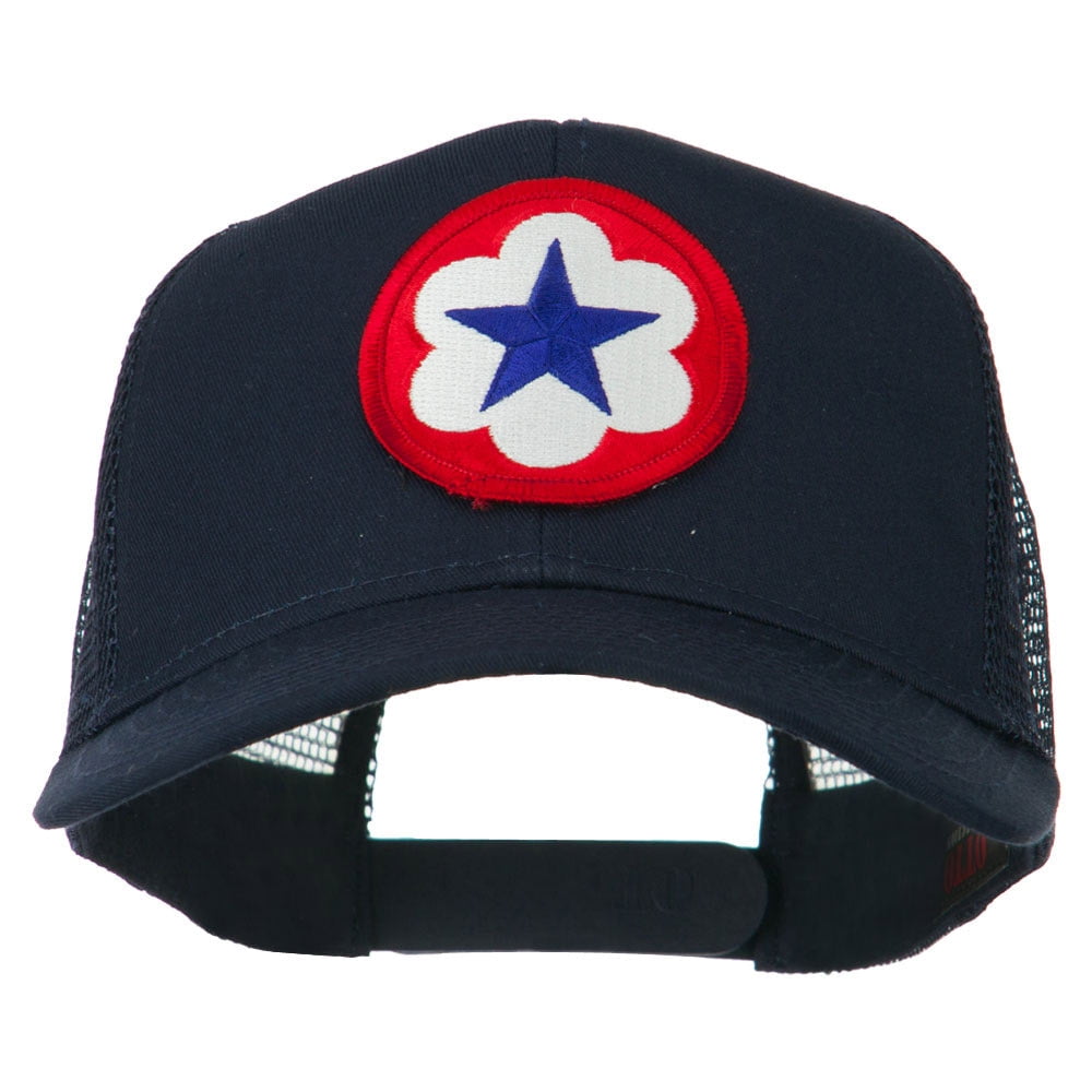 WWII Army Service Forces Patched Mesh Back Cap - Navy OSFM - Walmart.com