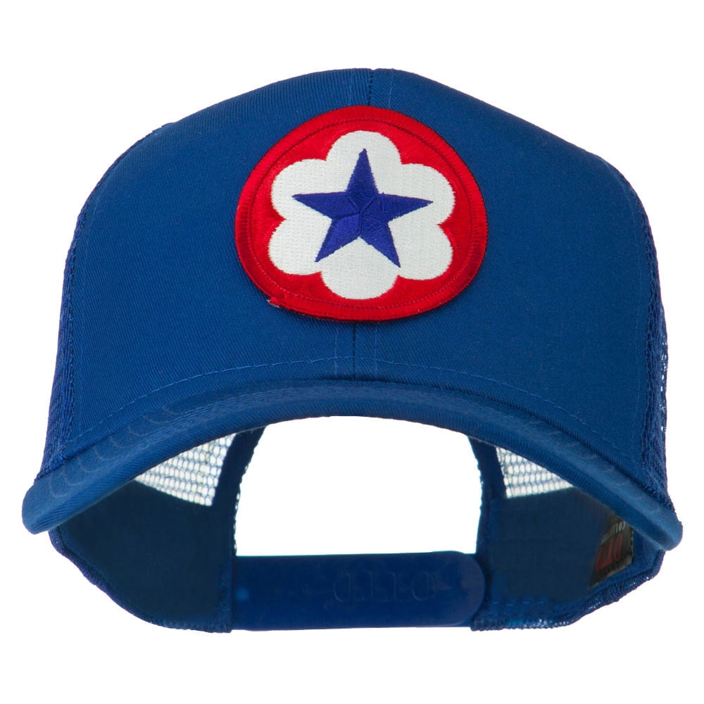 WWII Army Service Forces Patched Mesh Back Cap - Royal OSFM - Walmart.com