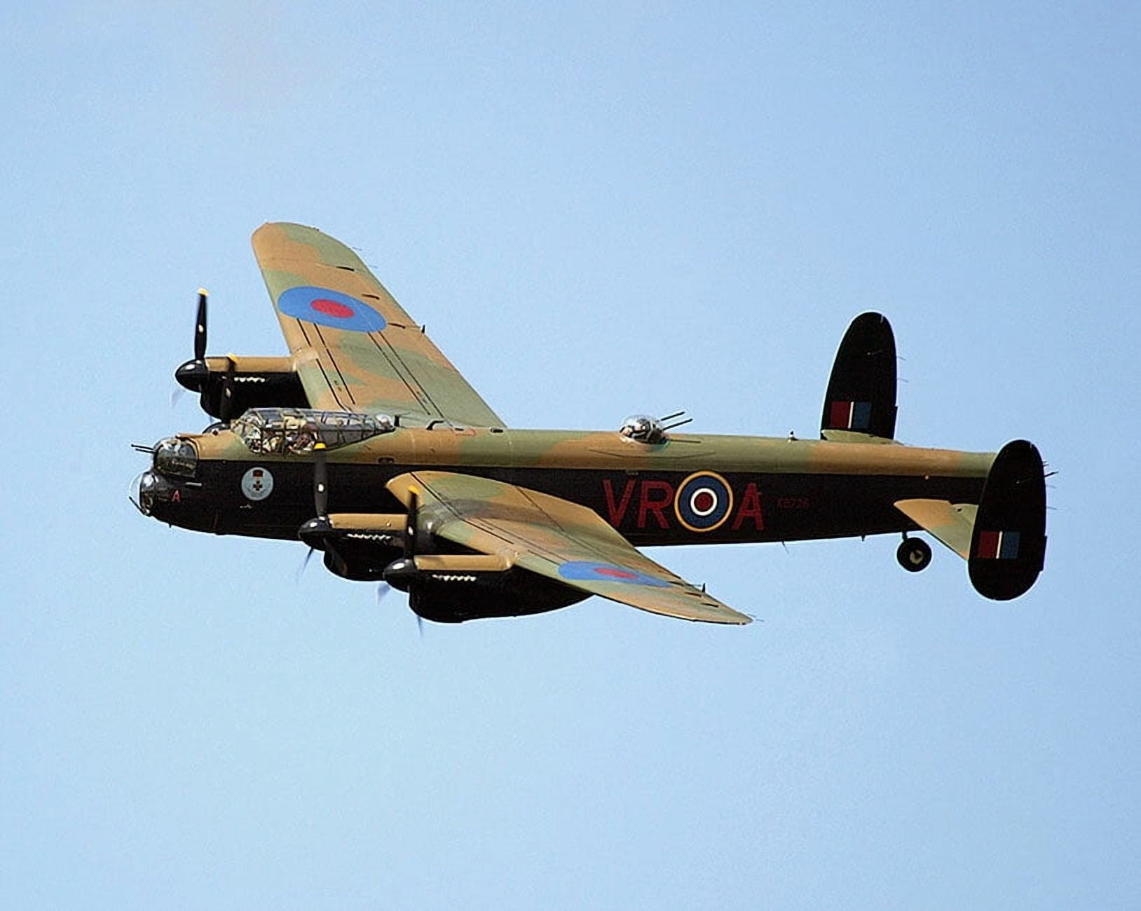 WWII British Avro Lancaster Bomber Aircraft Style - A - 12x18 Inch ...