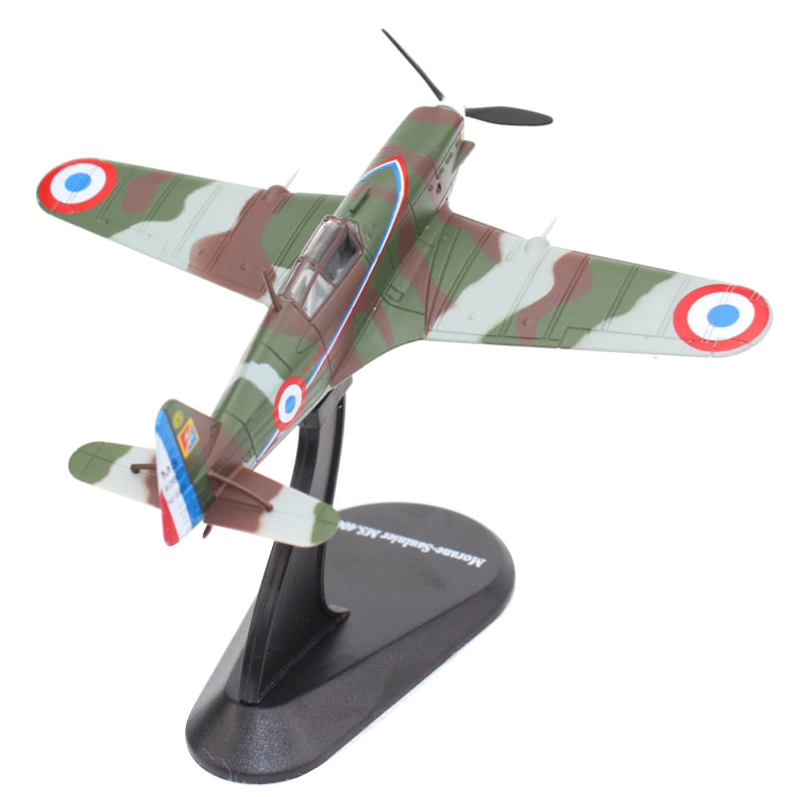 WWII Era Morane-Saulnier MS.406 Fighter Plane Model 14.7cm Long Alloy ...