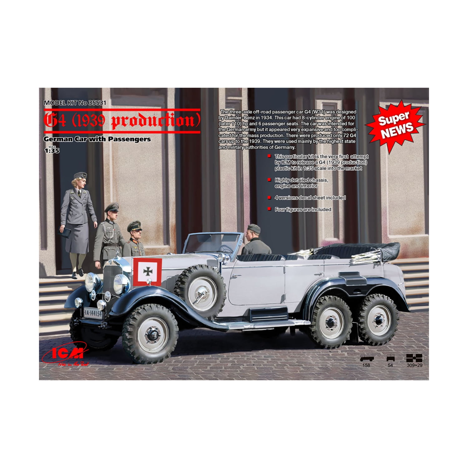 ICM WWII German Car - G4 (1939 production) New - Walmart.com