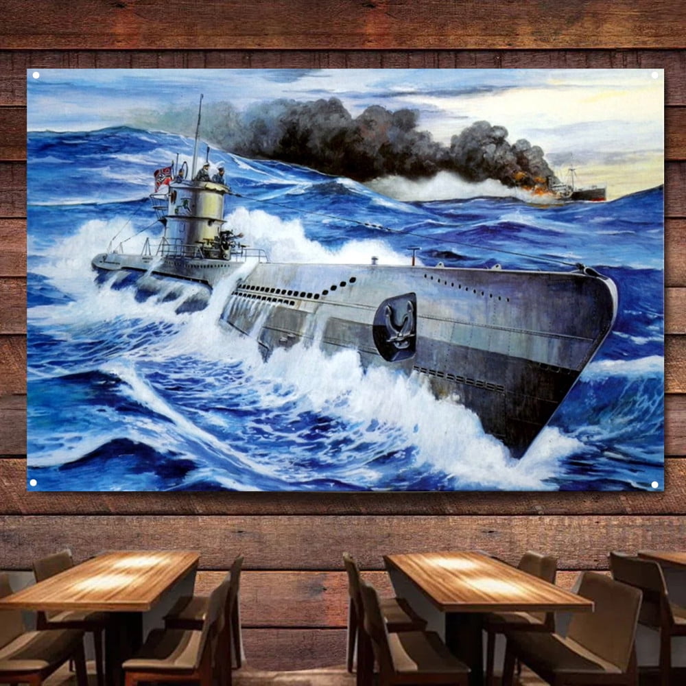 WWII Germany U-Boat Submarine Posters & Prints Tapestry Navy Battleship ...