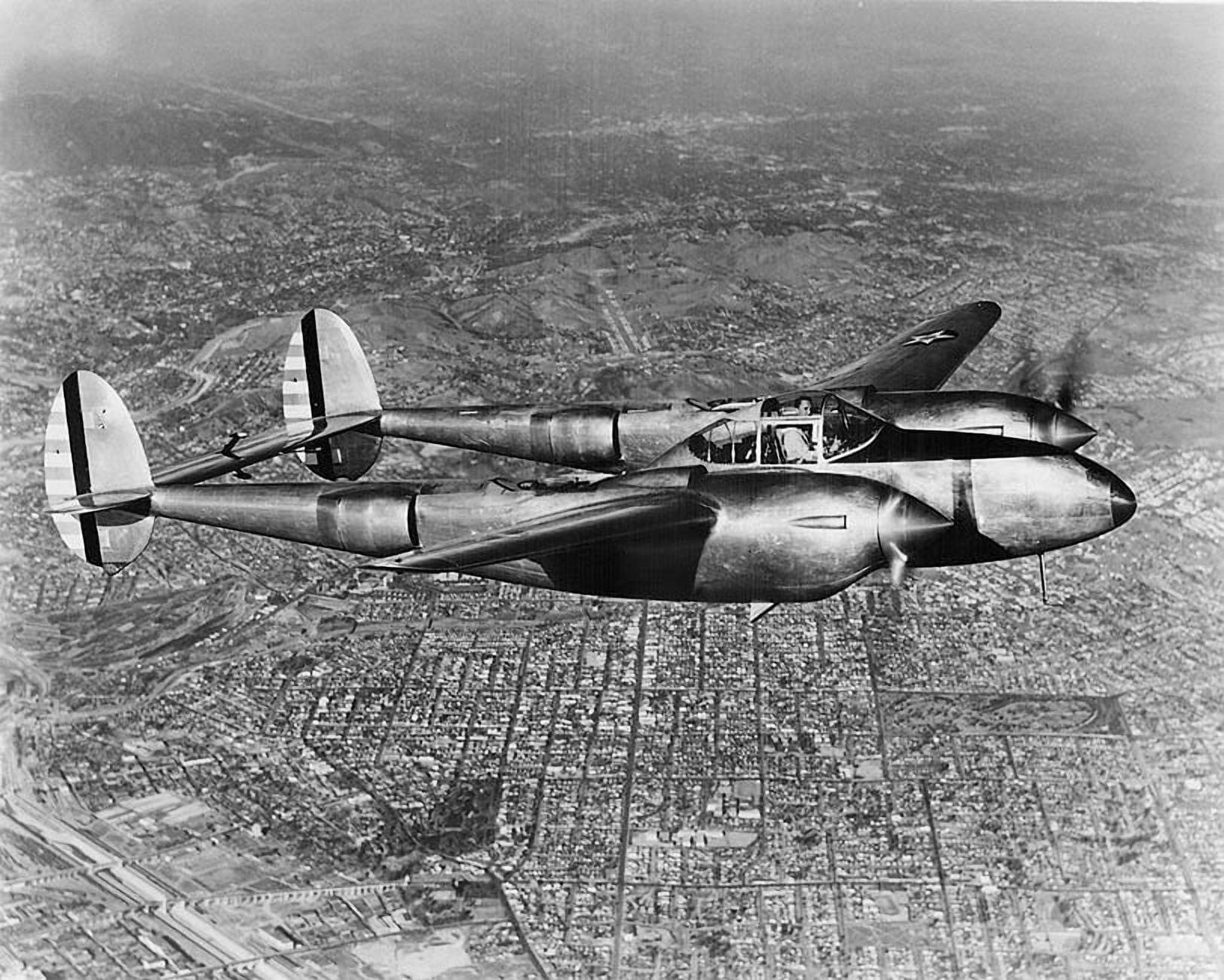 WWII Lockheed P-38 Lightning - 20x30 Inch Glossy Laminated Aviation ...