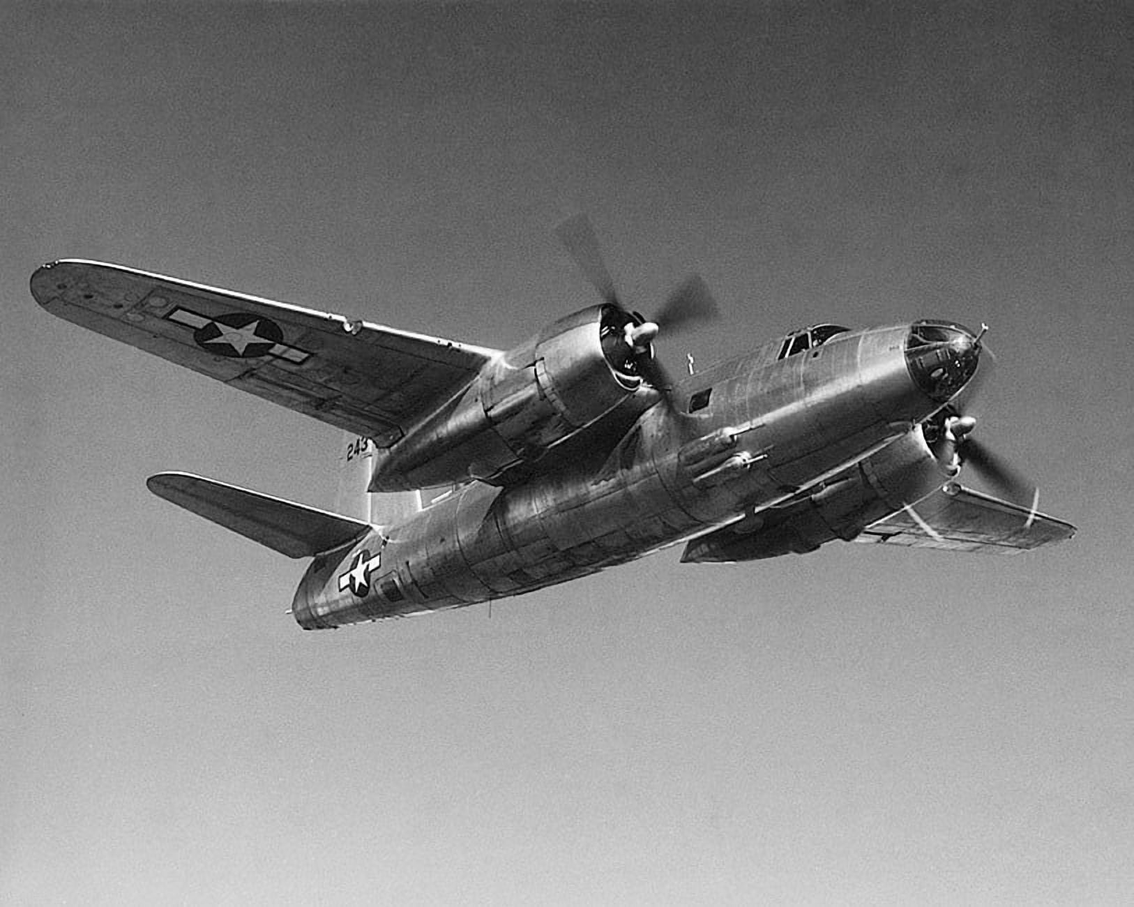 WWII Martin B-26 Marauder Bomber - 12x18 Inch Laminated Aviation Poster ...