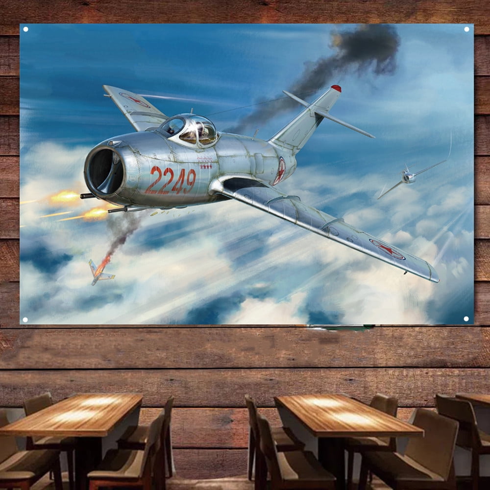 WWII MiG-15bis Fighter Banner Flip Chart - Military Aviation Poster ...