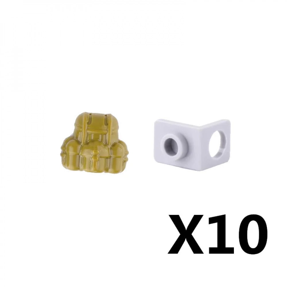 WWII Military Building Blocks Accessories Military Backpack Color ...