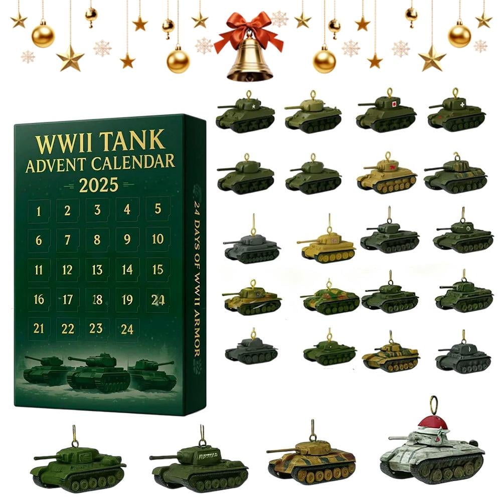 WWII Tank Advent Calendar 2025, 24 Days of 24 Iconic Tanks, Christmas ...