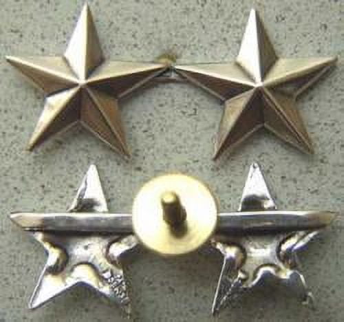 WWII Two Star General Rank Sterling Silver Screw back - Walmart.com
