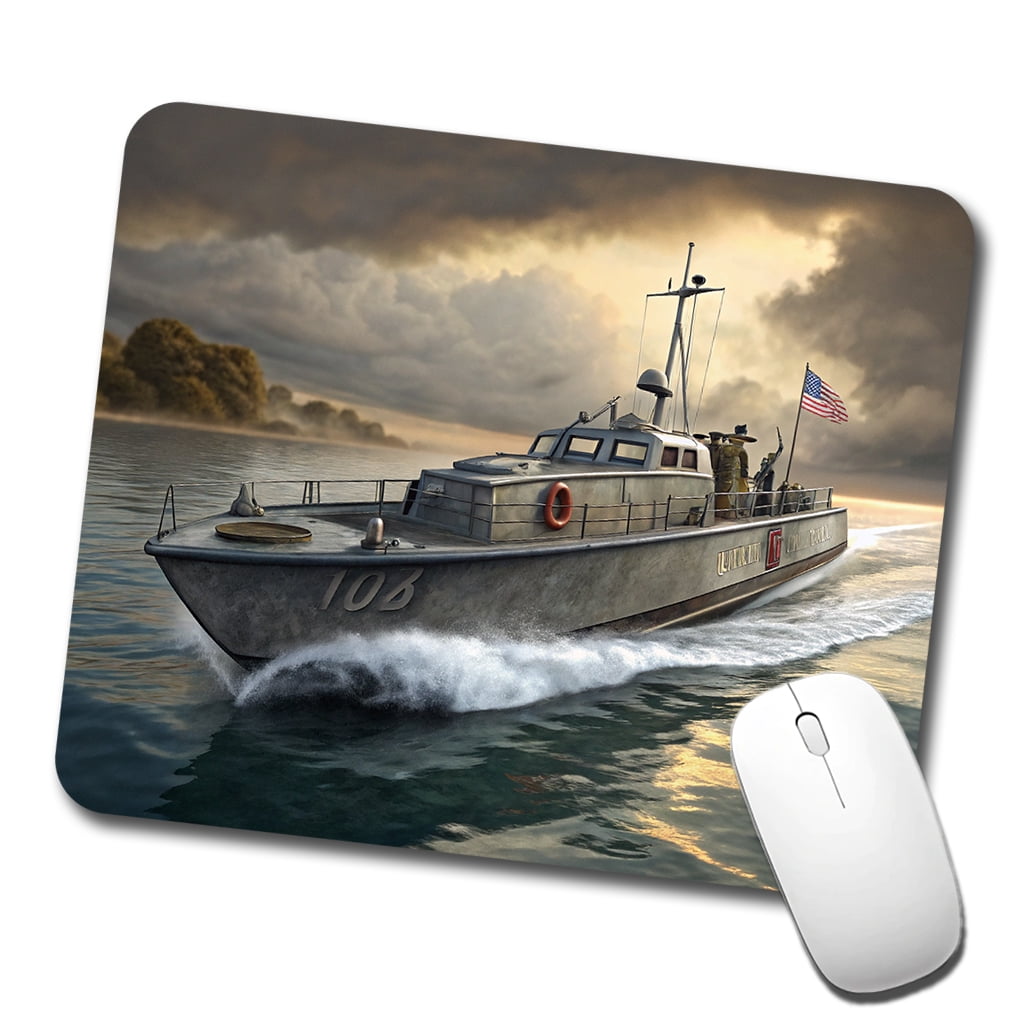 WWII US Navy PT Patrol Boat Mouse Pad Low Profile Gaming Mat - Walmart.com