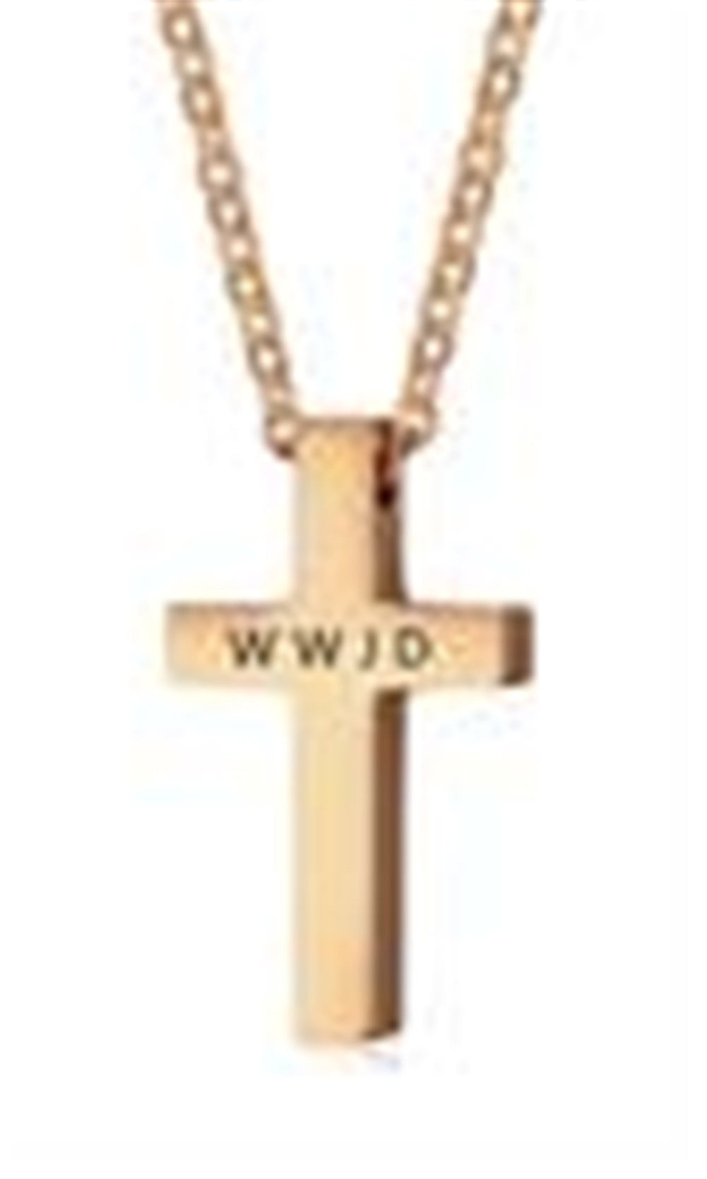 WWJD Cross Necklace Medium Cross Pendant What Would Jesus Do Necklaces ...