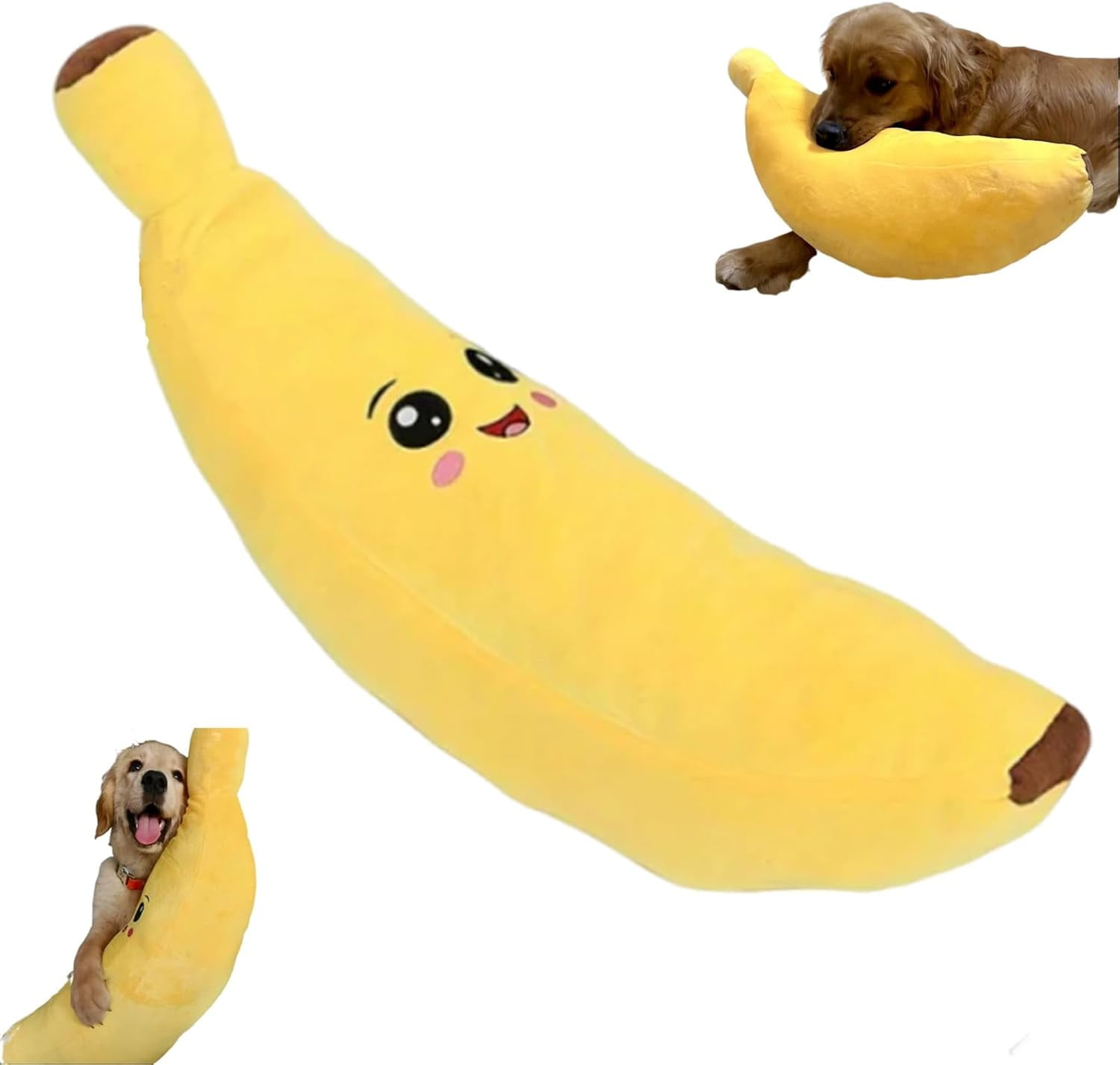 WWKQQ Calming Banana, Dog Toy Fight Boredom,Sound Design, and Happier ...