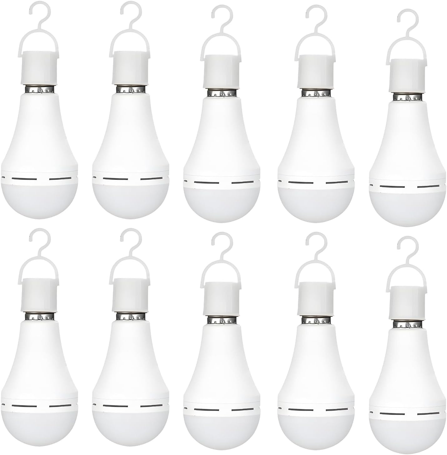WWKQQ Rechargeable Emergency Light Bulbs, 4-IN-1 12W LED–6-8H Backup ...