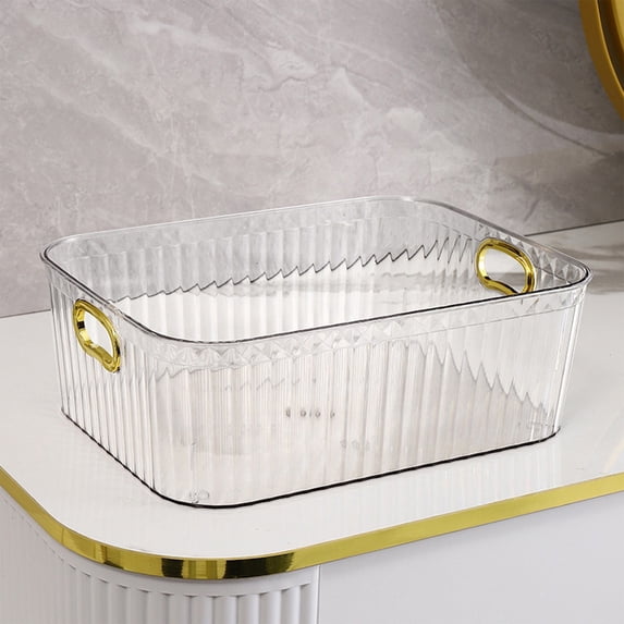 WWV Storage Organizer Box Semi Transparent, Vanity Makeup Holder for ...