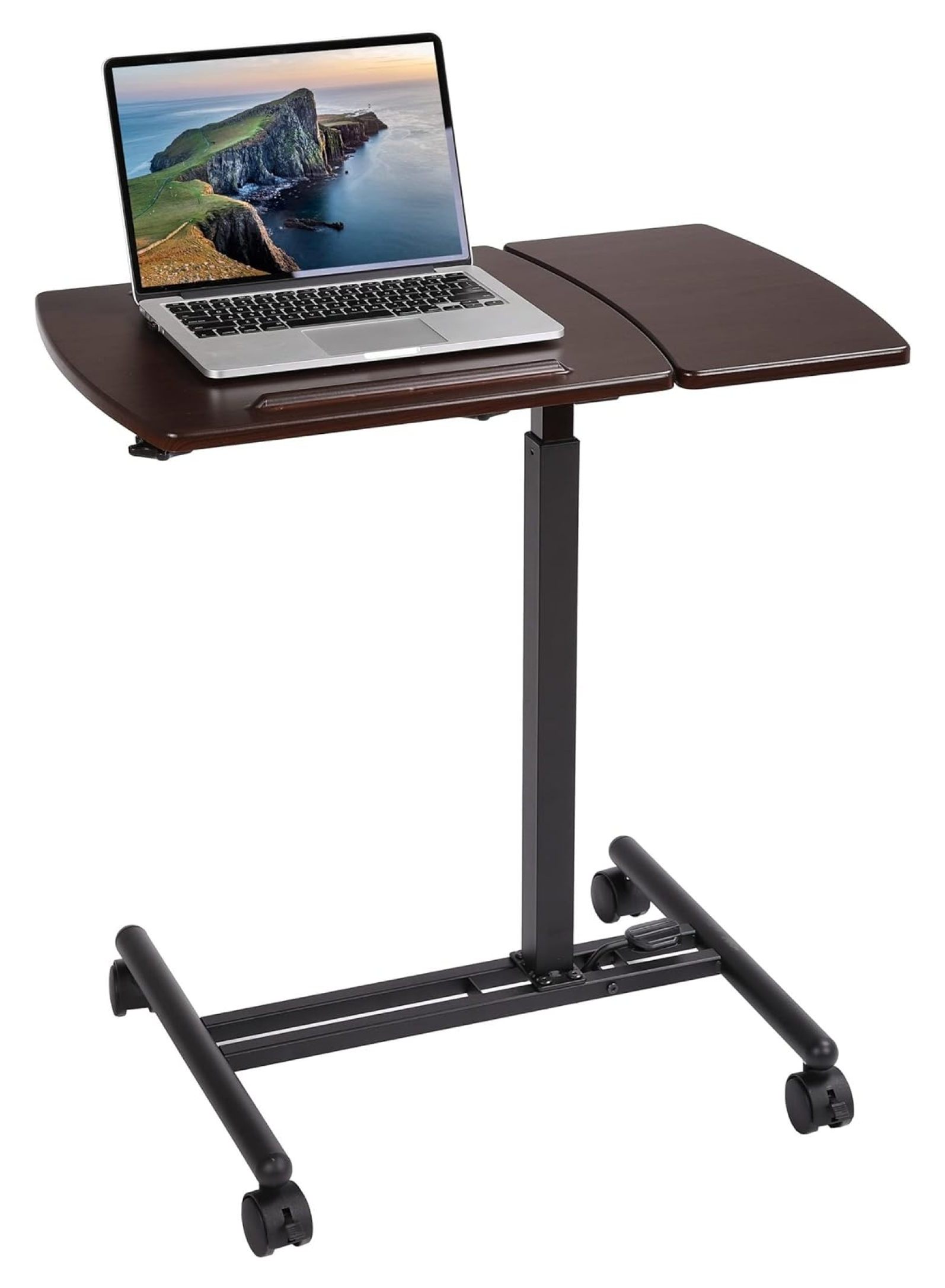 WWXBTM 30" Height Adjustable Mobile Laptop Stand with Tilting Top ...