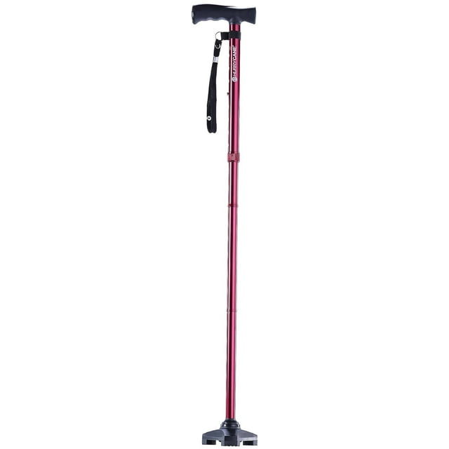 WWXBTM HCANE-RD-C2 Freedom Edition Foldable Walking Cane with T Handle ...