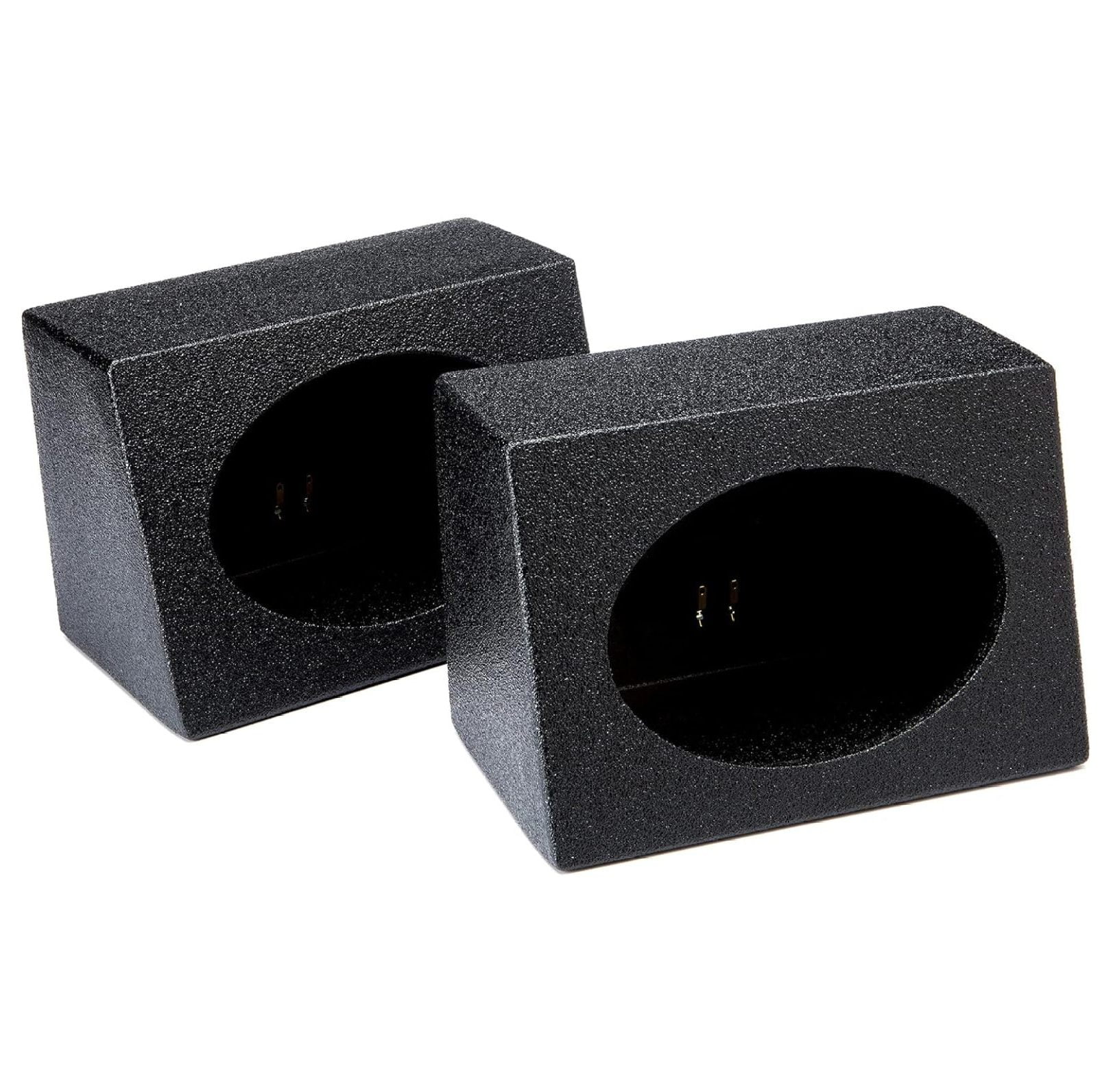 WWXBTM Universal 6x9 Full Range Wedge Angle Speaker Box Enclosure Pair ...