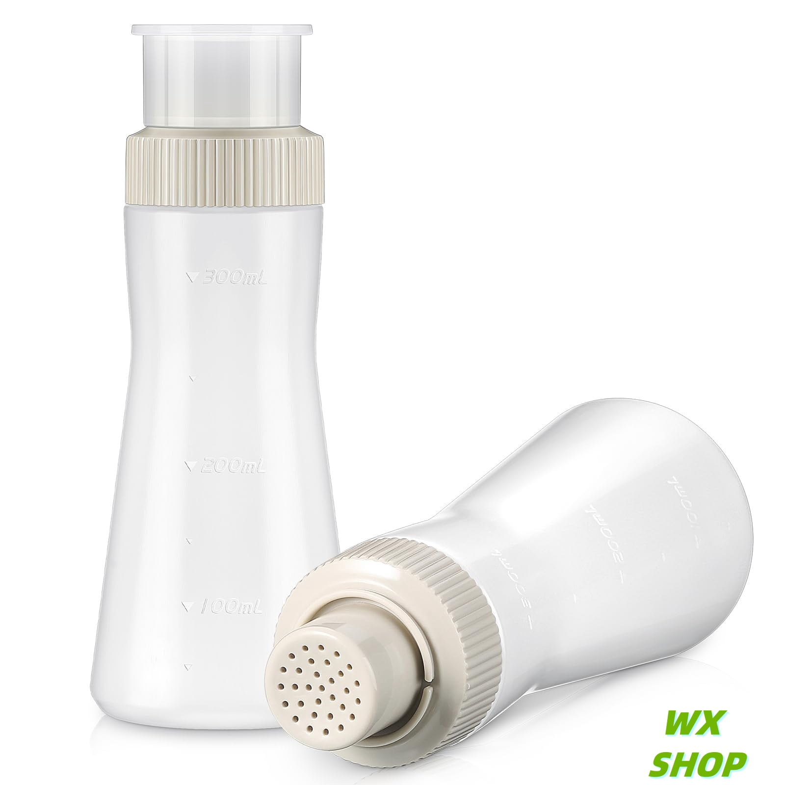 WX SHOP 2 pieces of 350ml plastic extrusion bottles for cake syrup ...