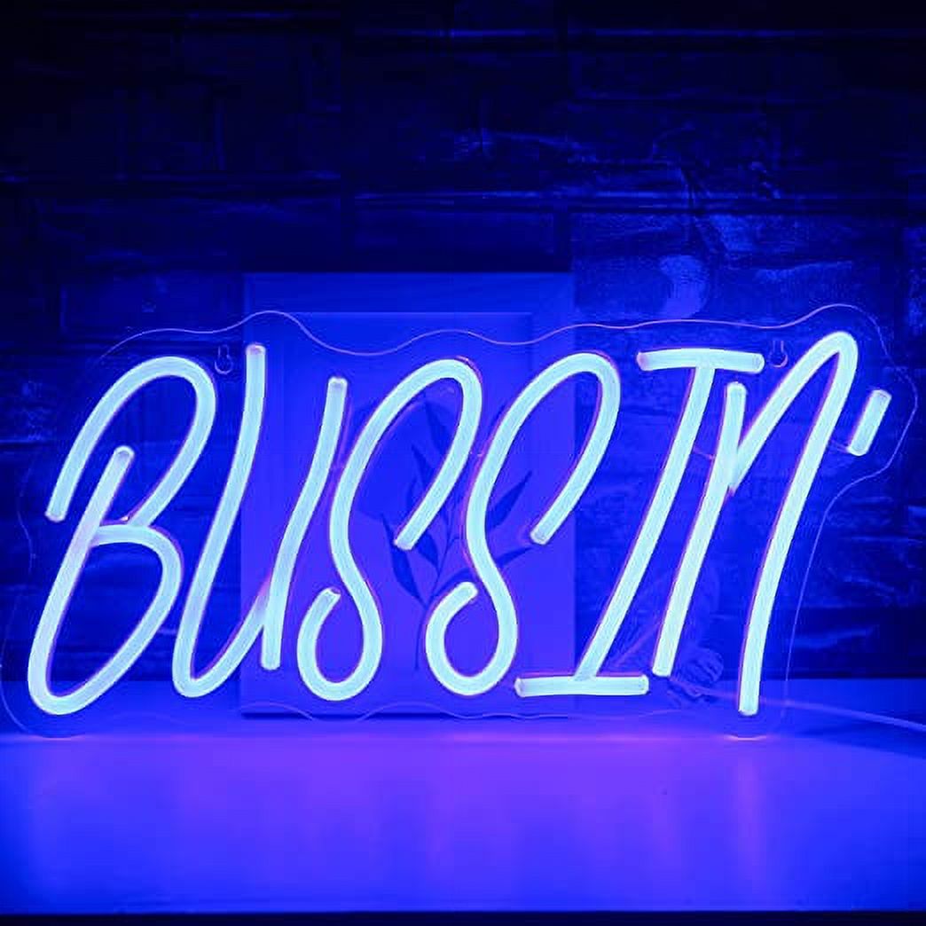 WX&YH Bussin LED Neon Light Signs USB Power for Bedroom Home Men's Cave ...