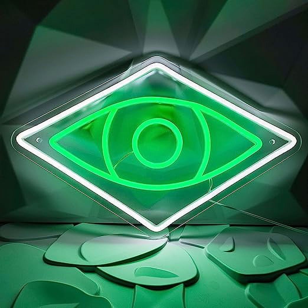 WX&YH Evil Eye LED Neon Light Signs USB Power for Bedroom Home Men's ...