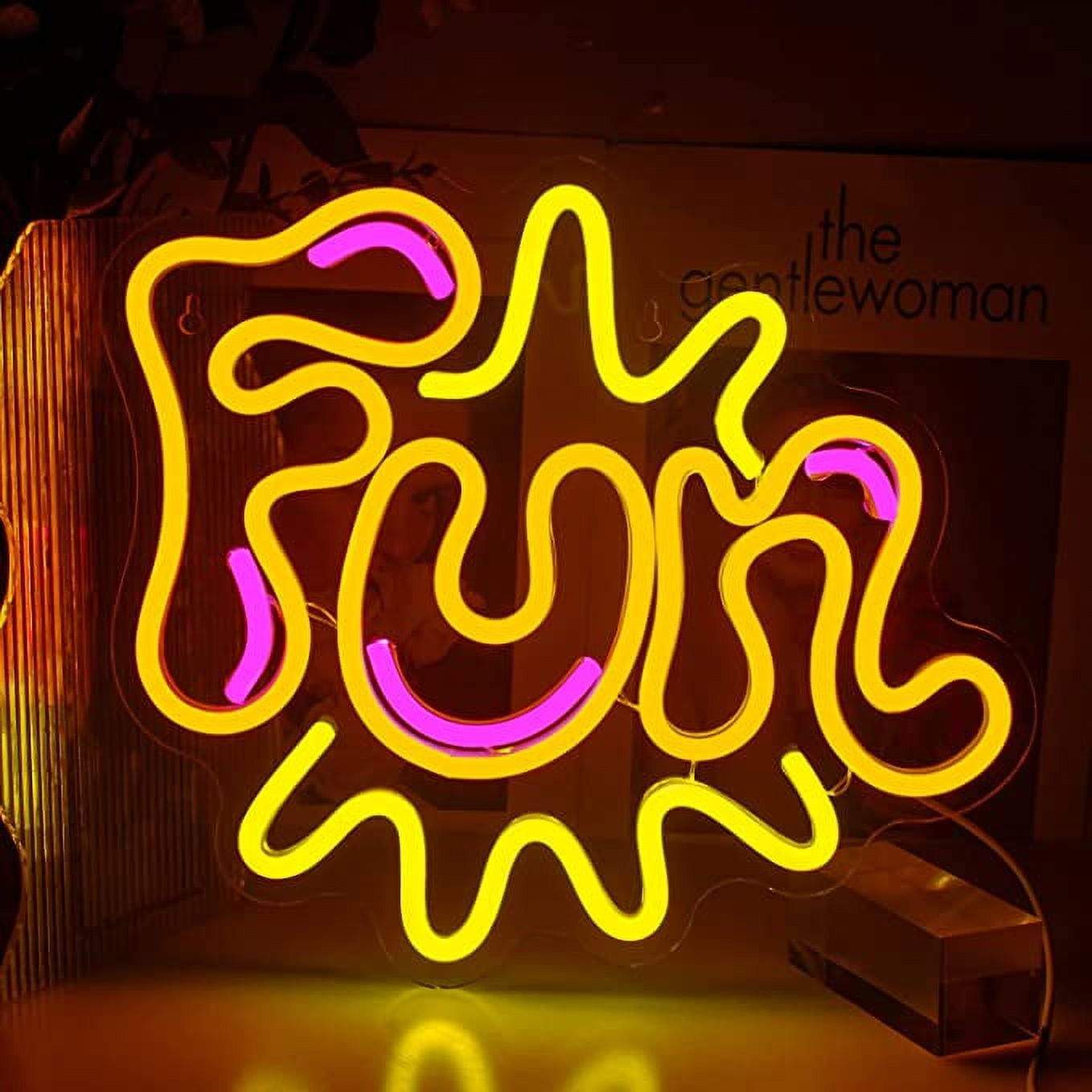 WX&YH Fun LED Neon Light Signs USB Power for Bedroom Home Men's Cave ...