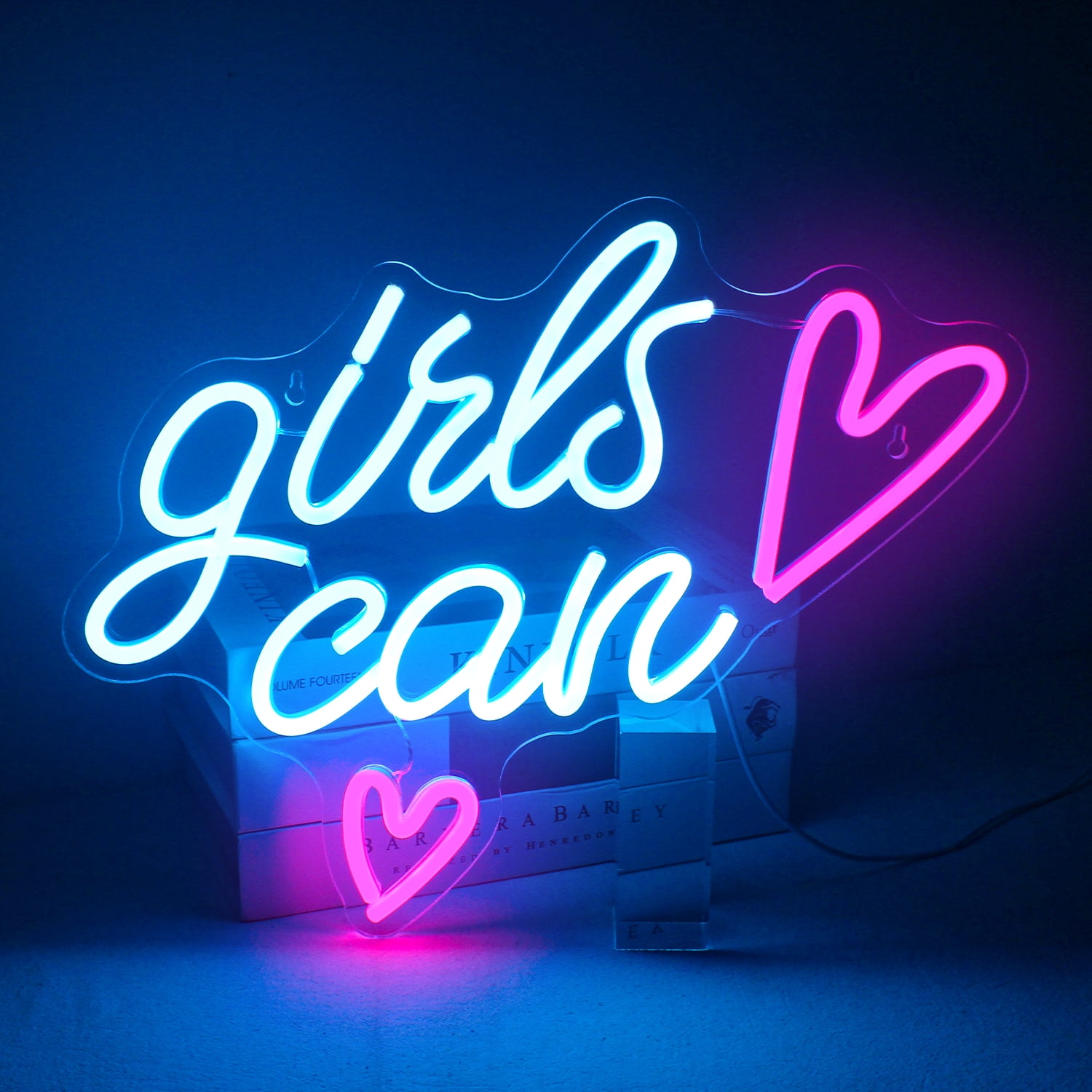 WX&YH Girls Can LED Neon Light Signs USB Power for Bedroom Home Men's ...