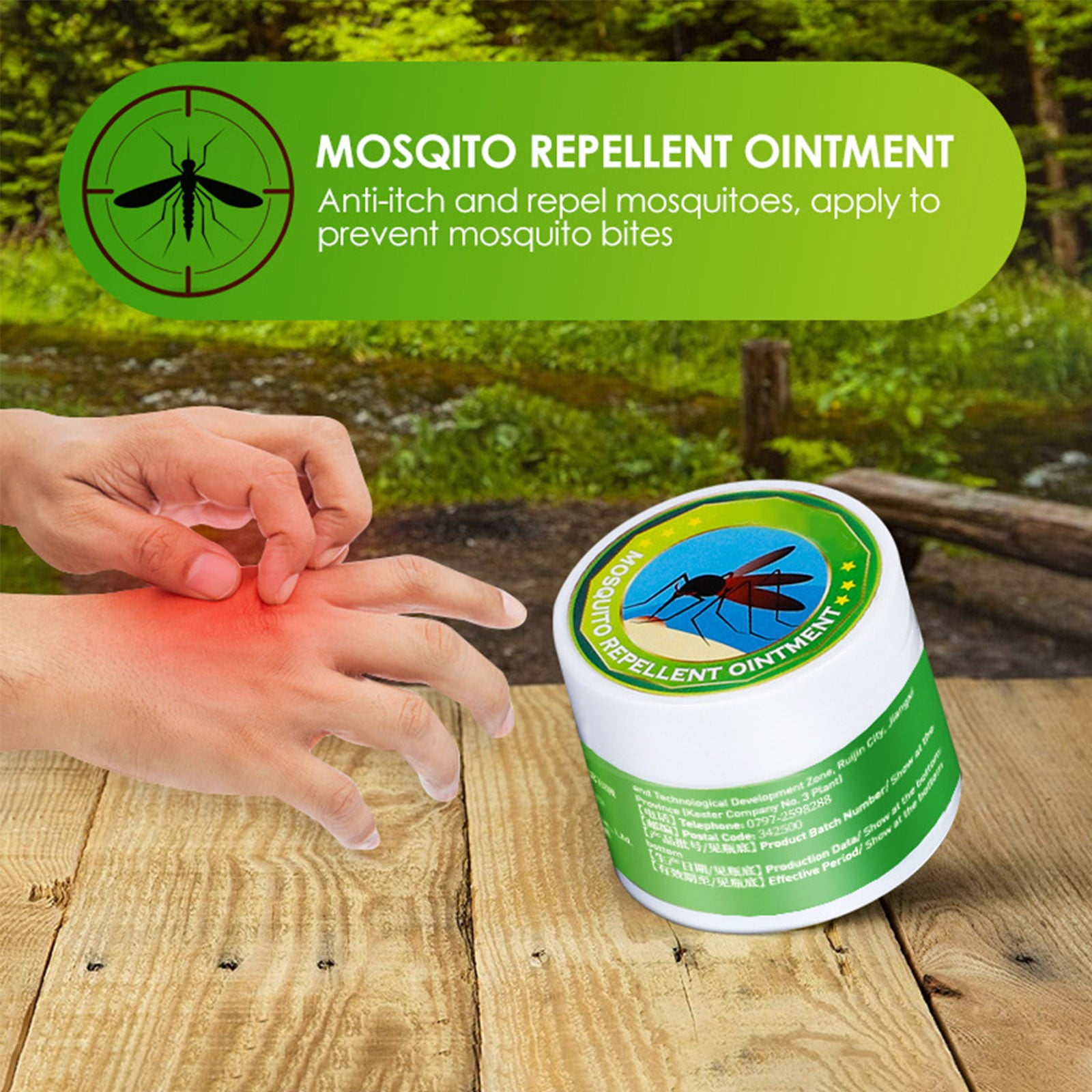 WXC12 10G Green Grass Cream Mosquito-Bite, Car Sickness Revitalization ...