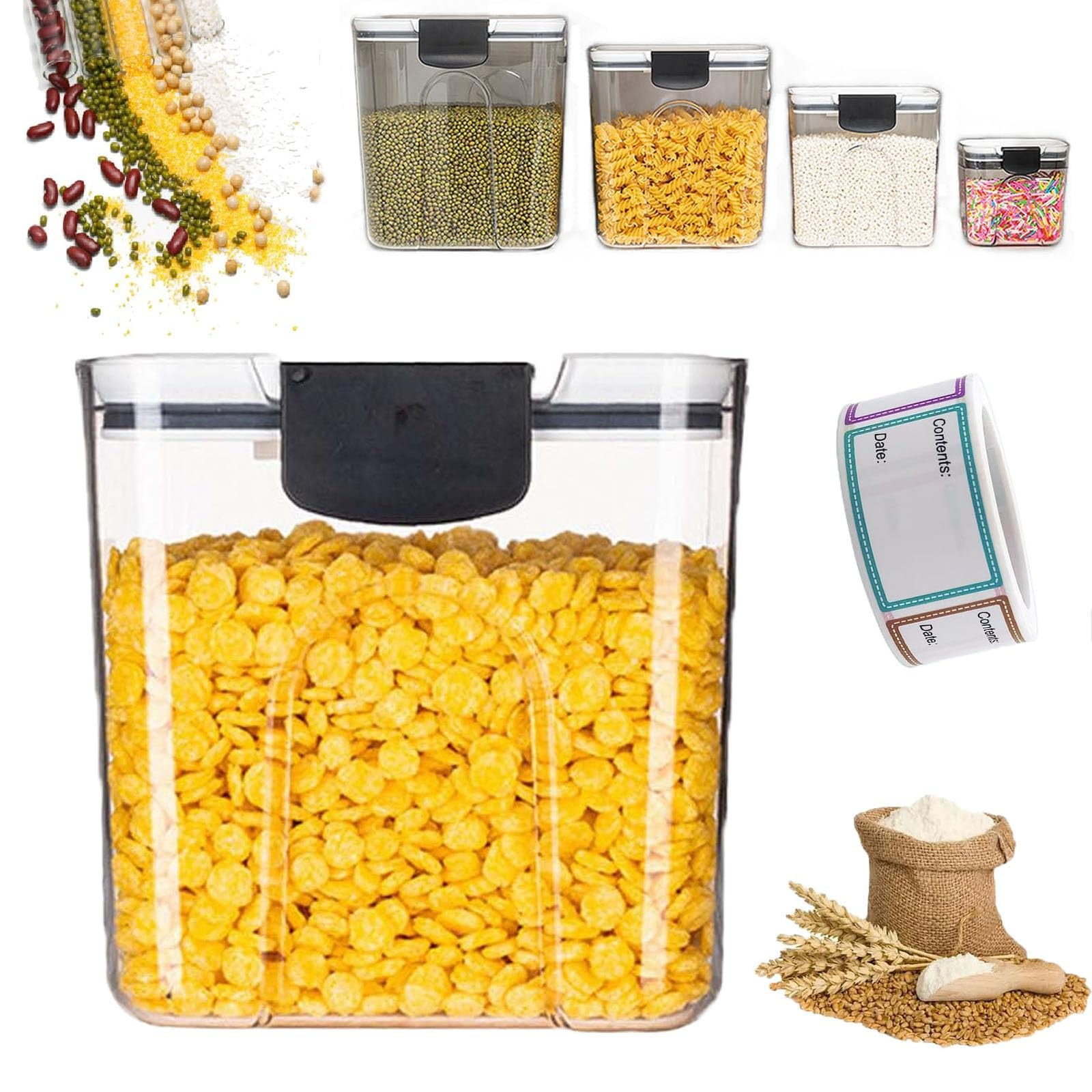WXC12 Containers, Baking Storage Set,Baking Storage Containers With ...