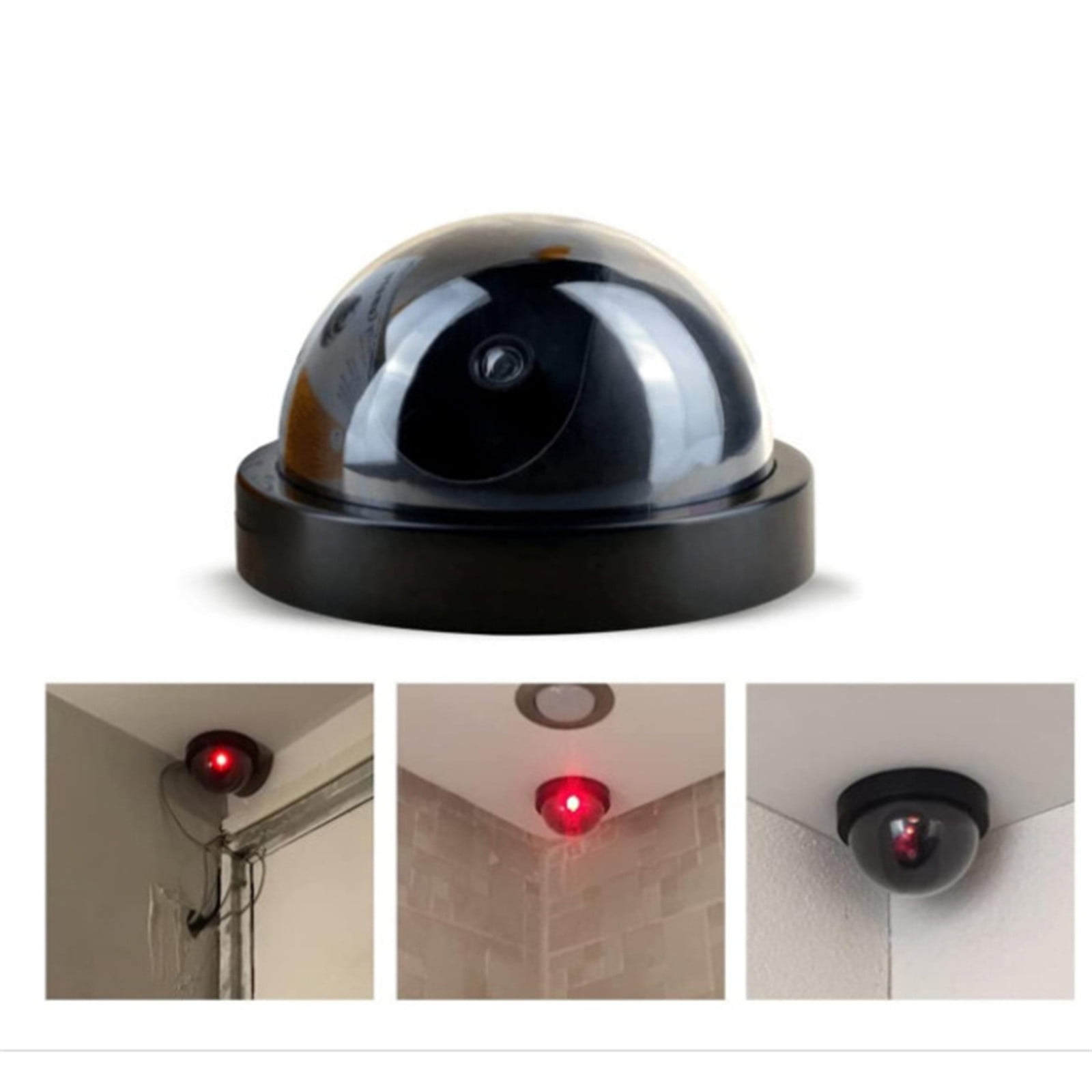WXC12 Fake Security Camera Dummy Dome CCTV With Blinking Red LED Light ...
