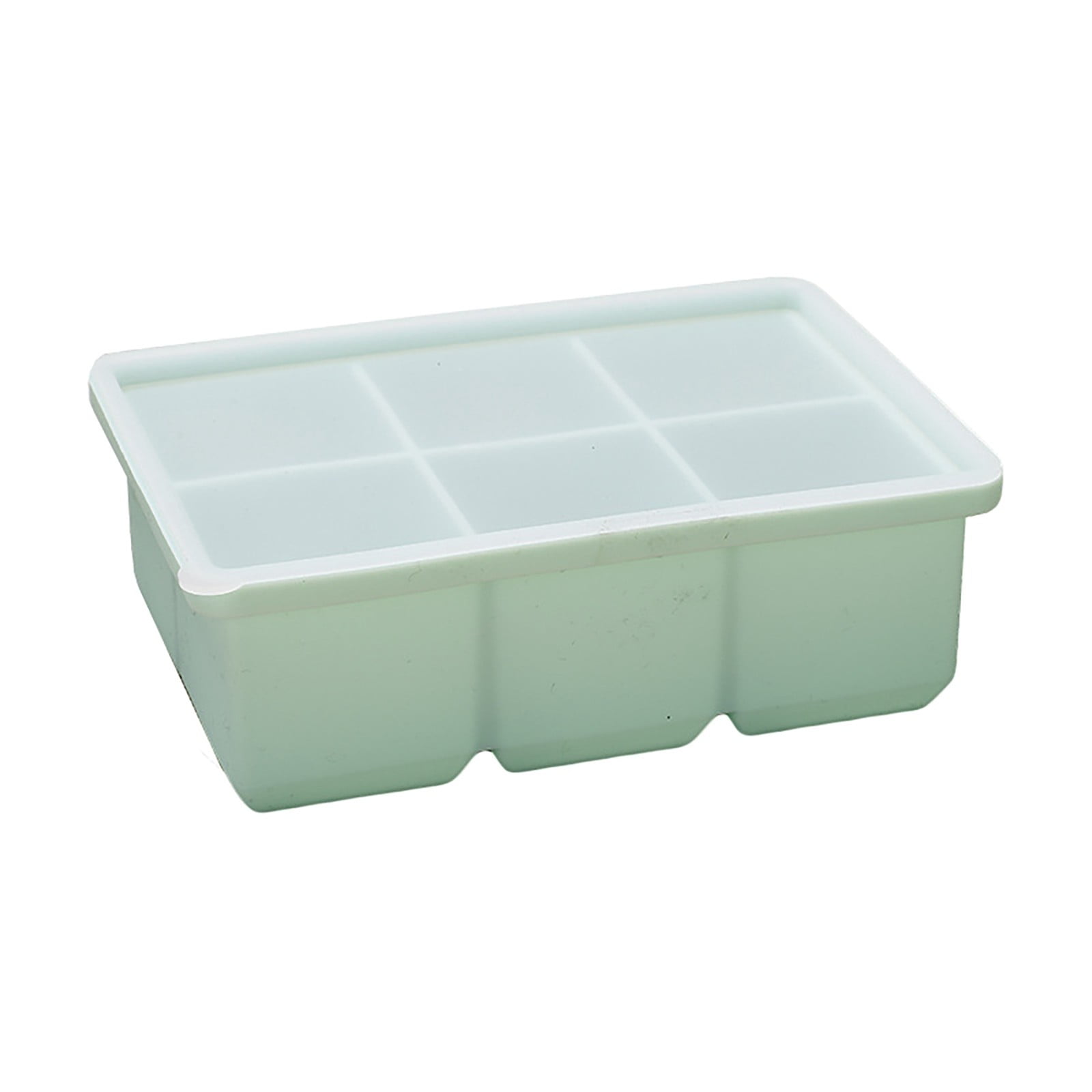 WXC12 Mold With Lid Reusable Silicone Ice Mold With Overflow And Detachable Lid Flexible And ...