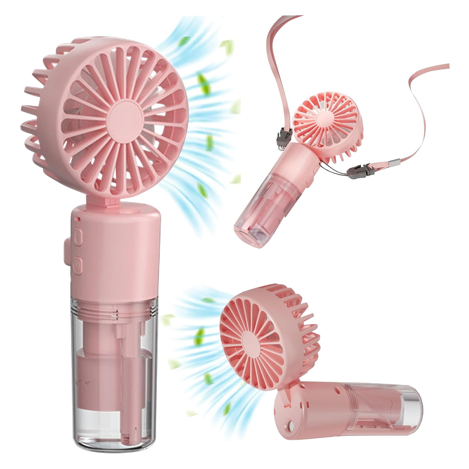 WXC12 Portable Handheld Misting Fan，Rechargeable Battery Operated Spray ...