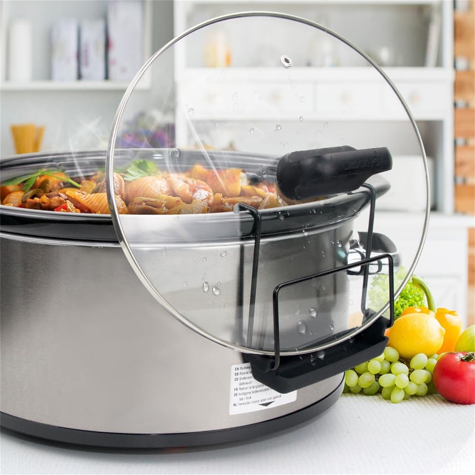 WXC12 Slow Cooker Lid Holder For Cooking Hands-free Lid Organizer Fits ...