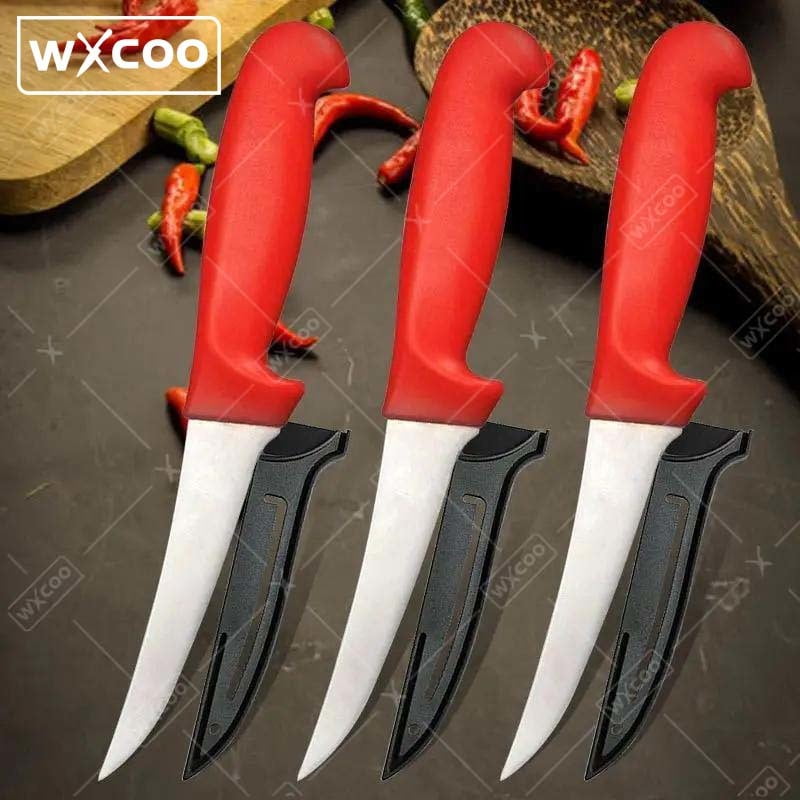 WXCOO Stainless Steel Skinning Carving Knife Kitchen Boning Knife Meat ...