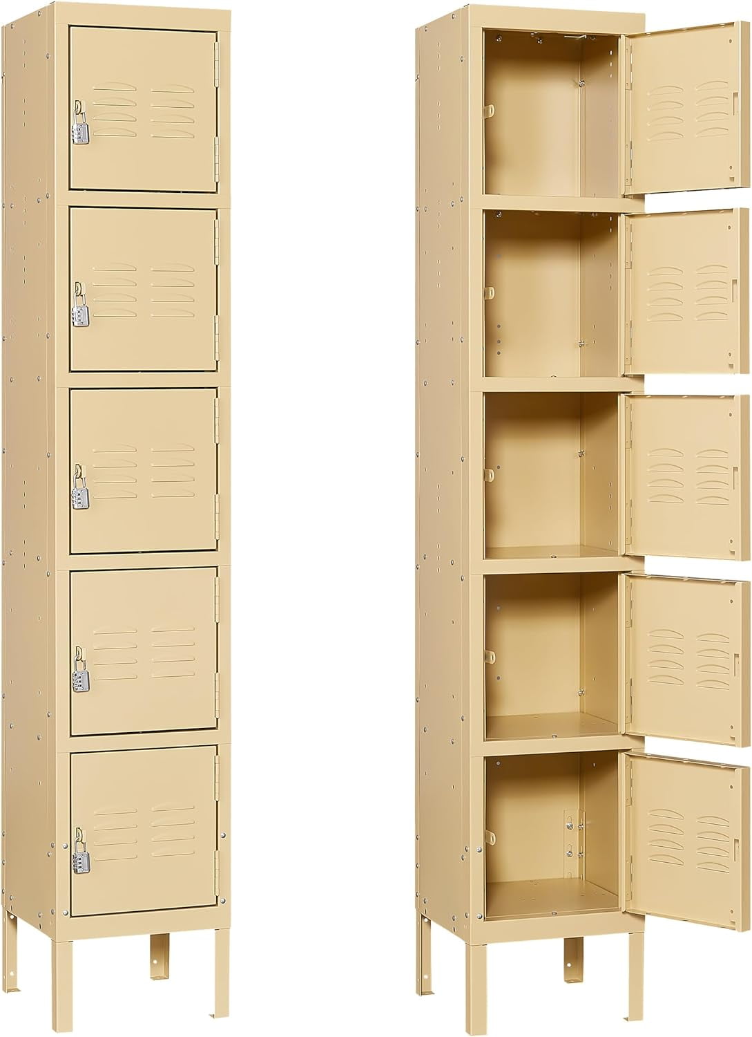 WXDRCV Metal Locker Cabinet Locker Organizer for Work 71" Cabinets for ...