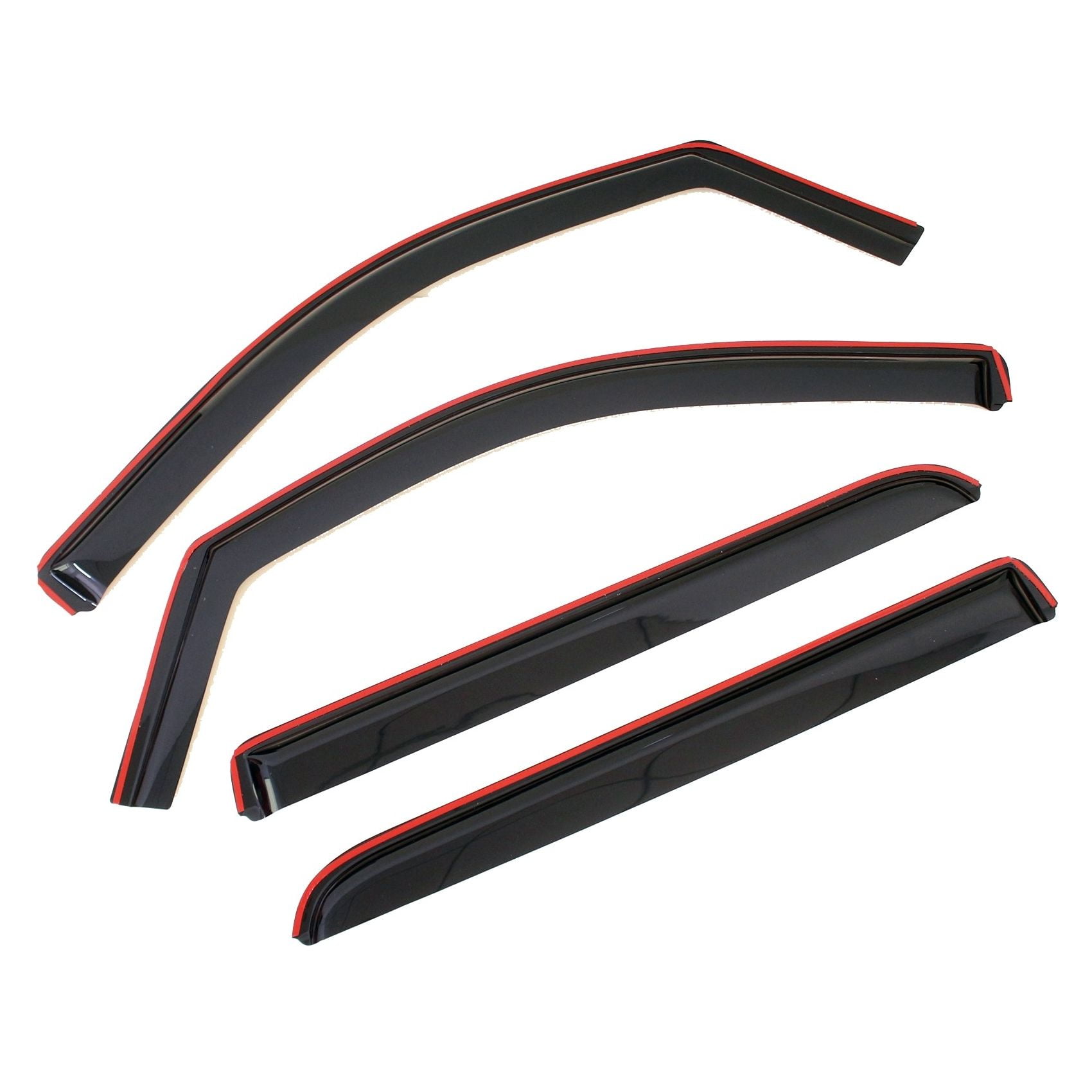 WXIHQ 4pcs Sun Rain Wind Deflectors Door Window Visors in Channel Mount ...