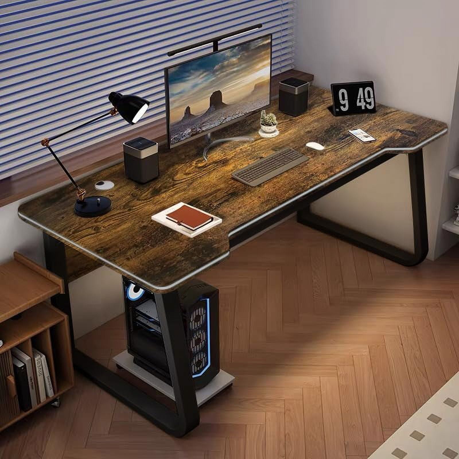 WXJHL Gaming Desk Computer Writing Table Student Art Modren Simple ...