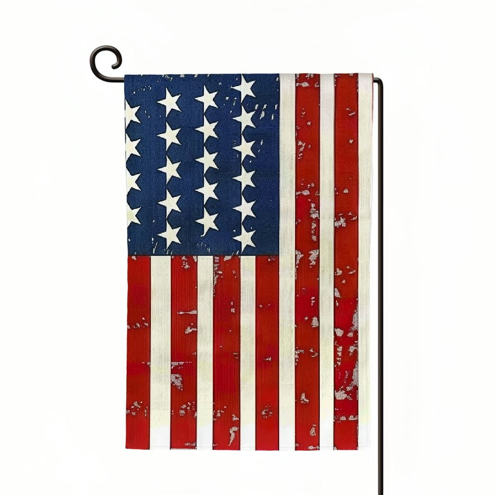 WXKJ American Patriotic Garden Flags for Outside Double Sided USA ...