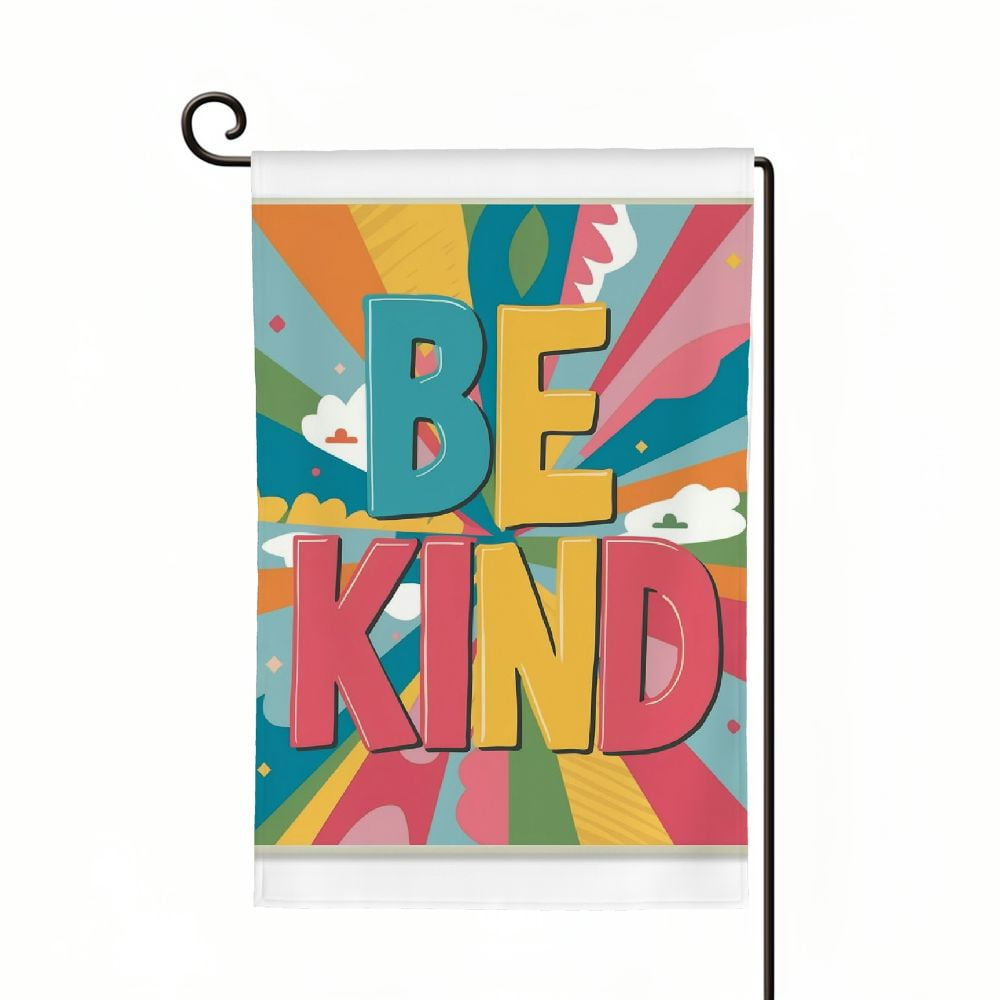 WXKJ Be Kind Rainbow Sunshine Pride Garden Flag Double Sided, LGBTQ ...